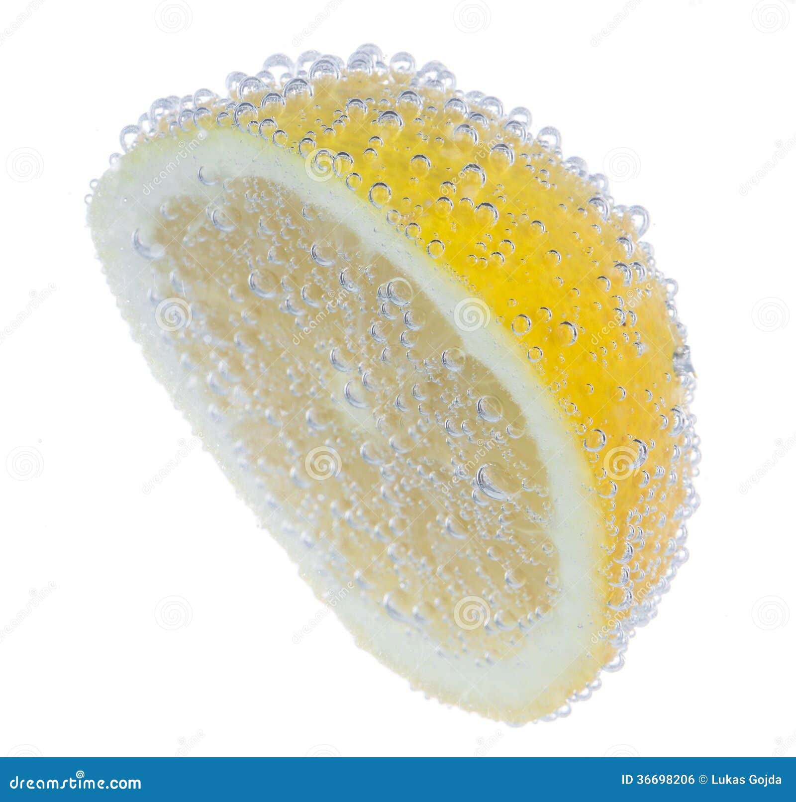 Fresh lemon with bubbles stock photo. Image of liquid - 36698206