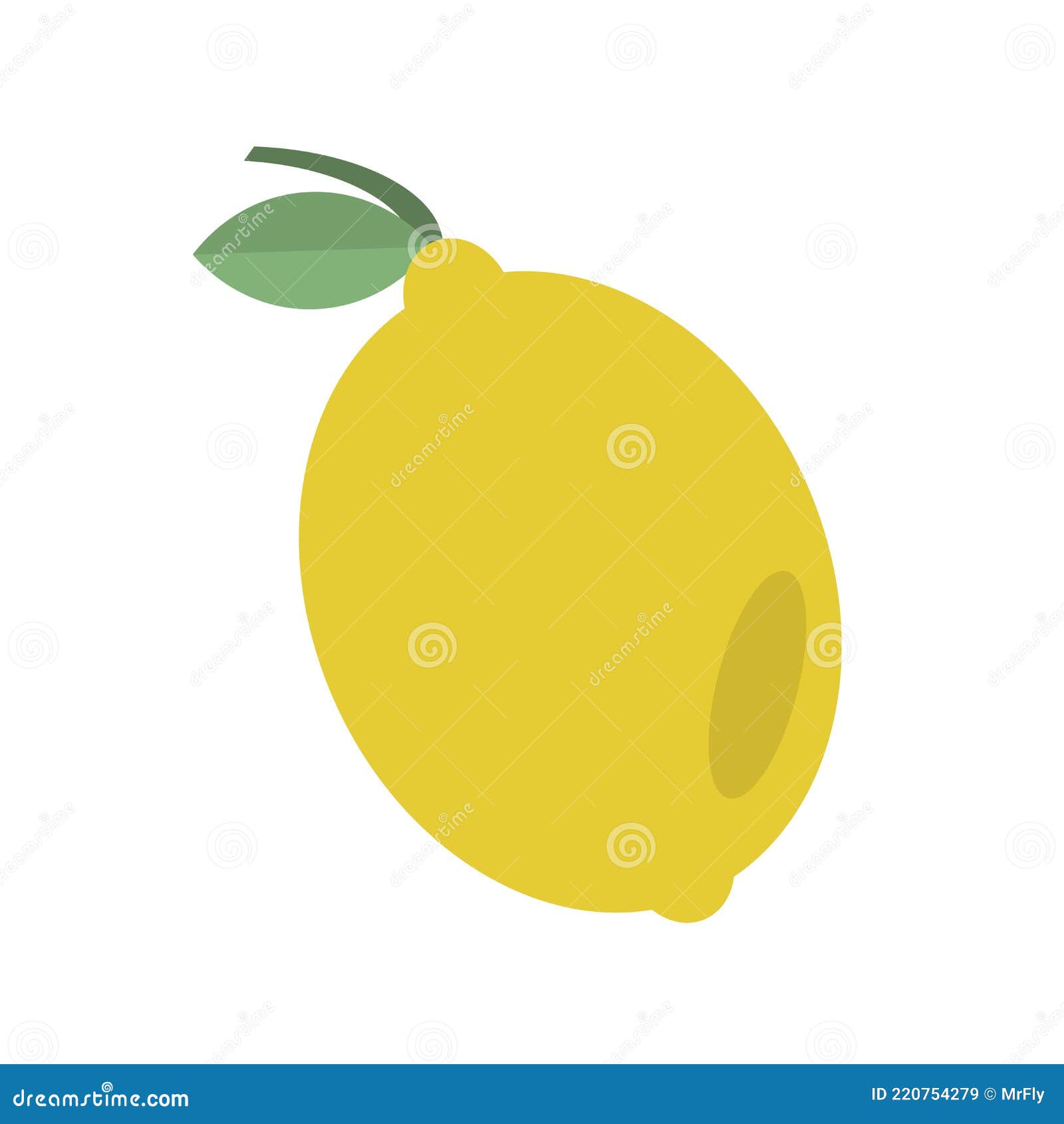 Fresh Lemon, Fruit, Animated Vector Illustration Stock Vector ...