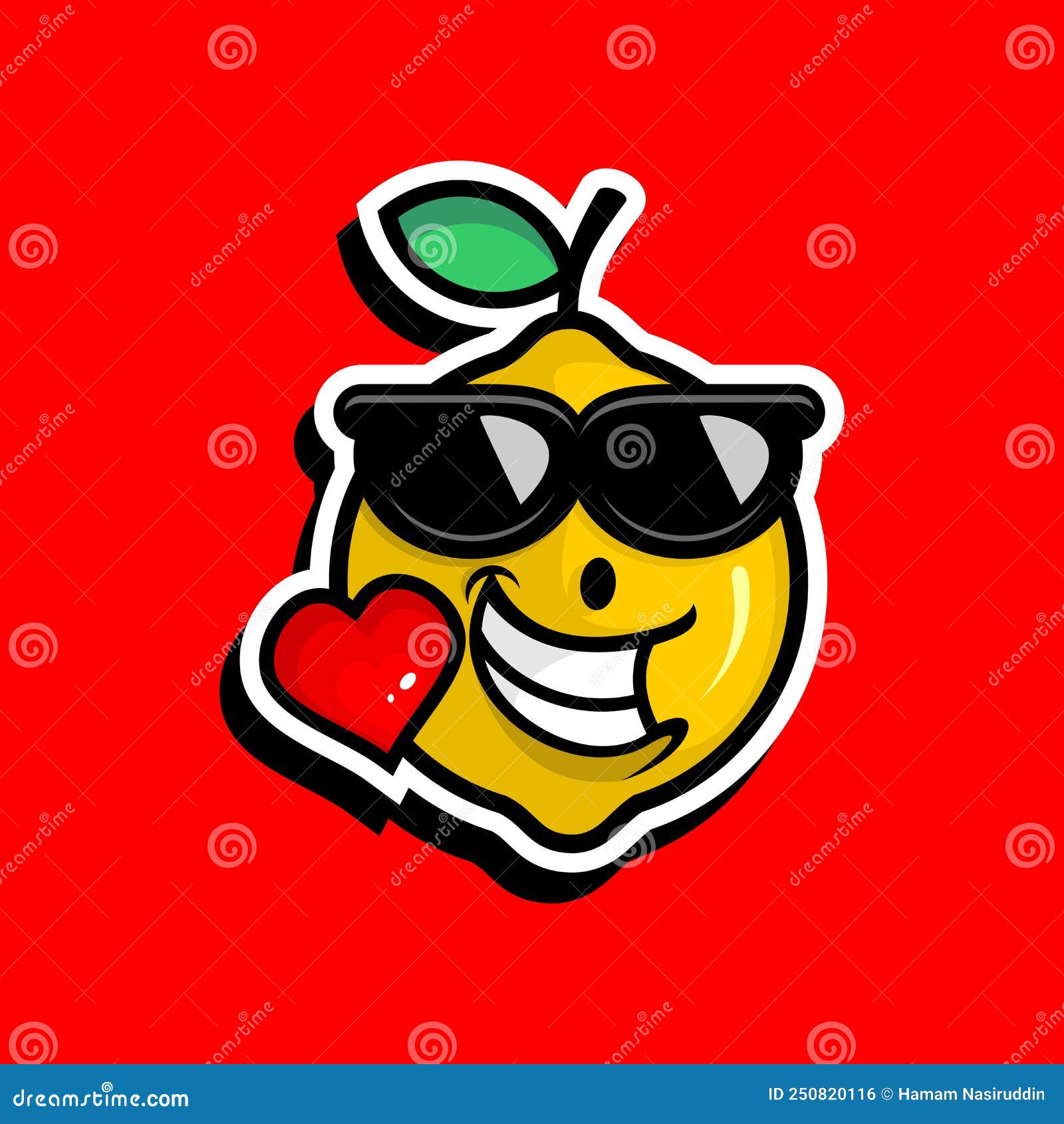 Lemon cartoons stock vector. Illustration of piece, organic - 250820116