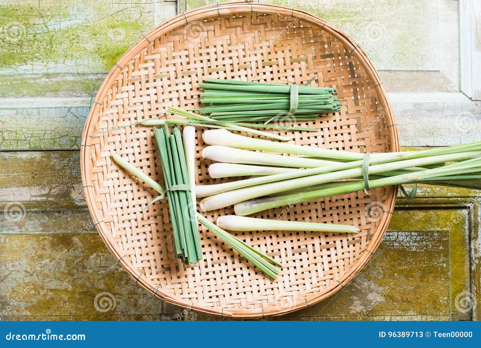 Fresh Lemon Grass on Wood Background Stock Image - Image of lemon ...