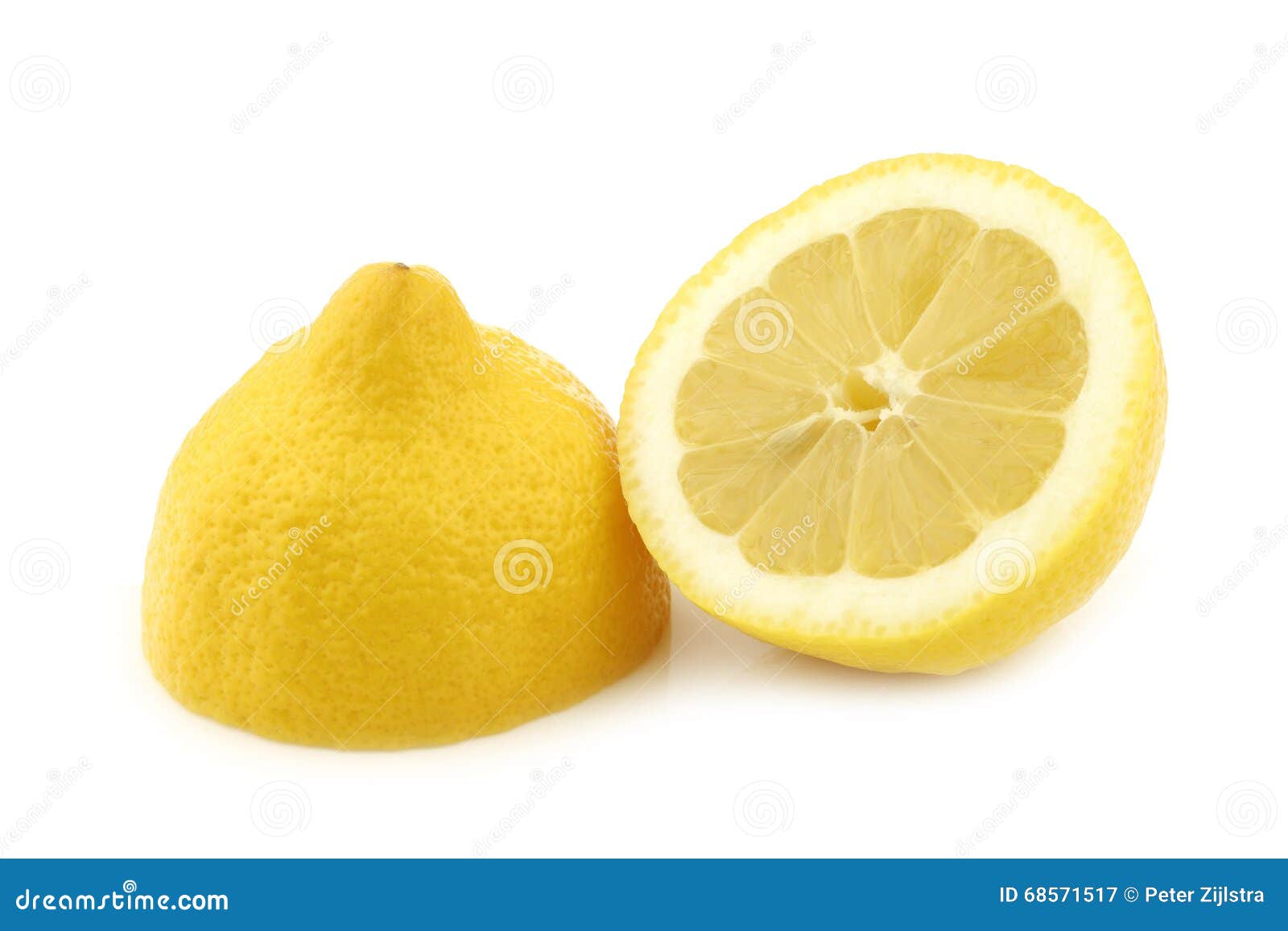 Fresh lemon halves stock image. Image of fresh, lemon - 68571517