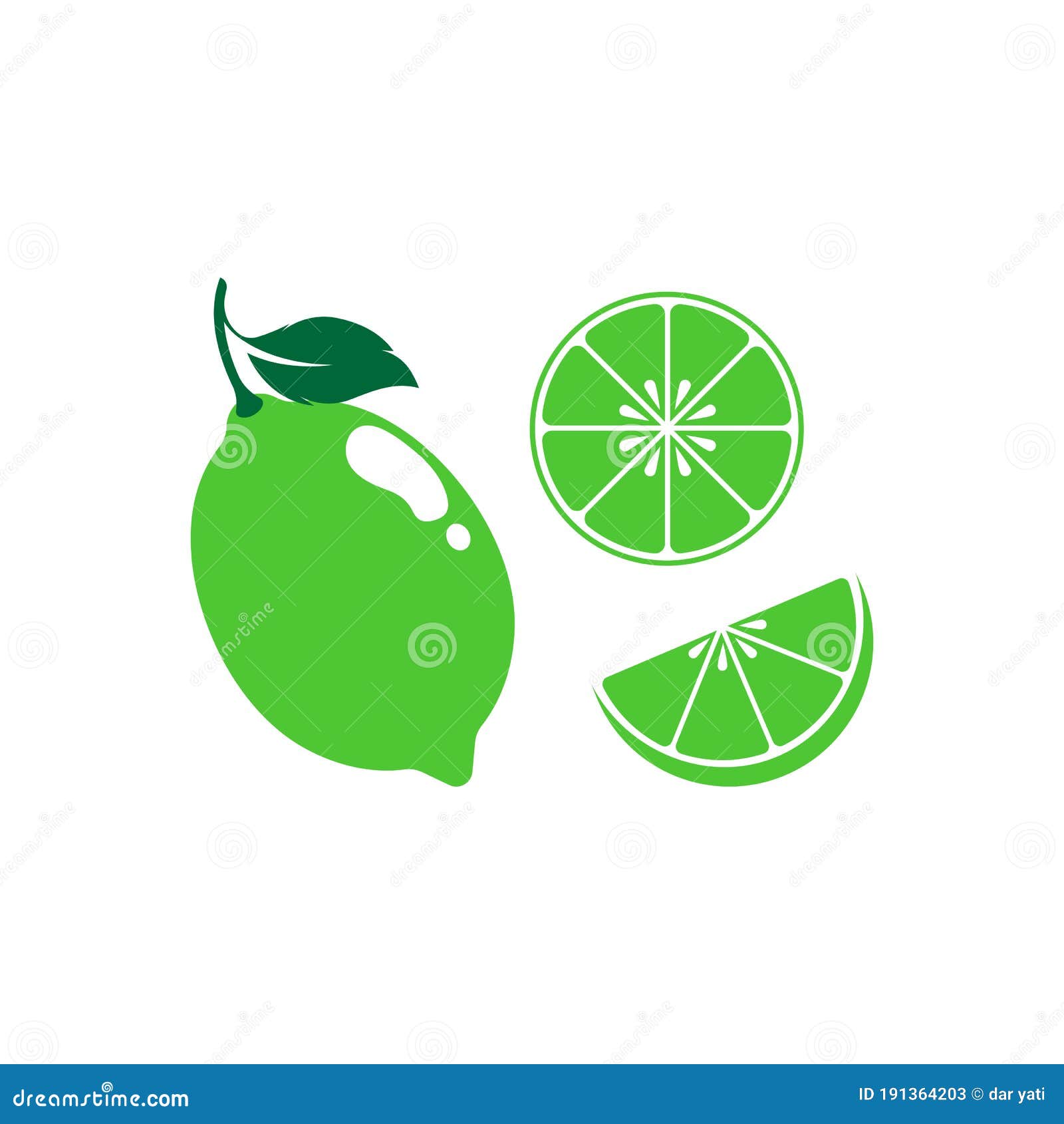 Fresh Lemon Lime Logo Vector Template Stock Vector - Illustration of ...