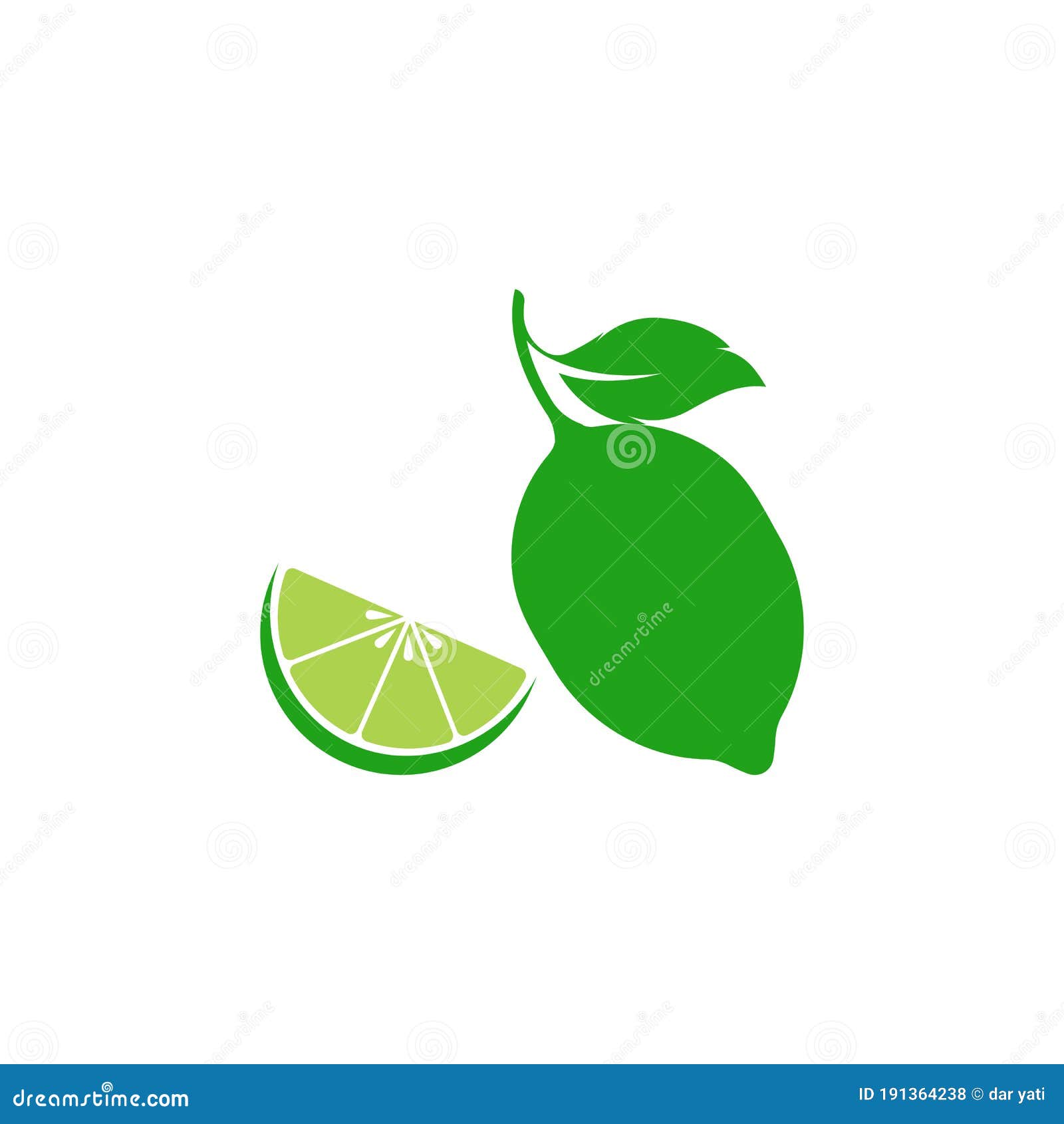 Fresh Lemon Lime Logo Vector Template Stock Vector - Illustration of ...