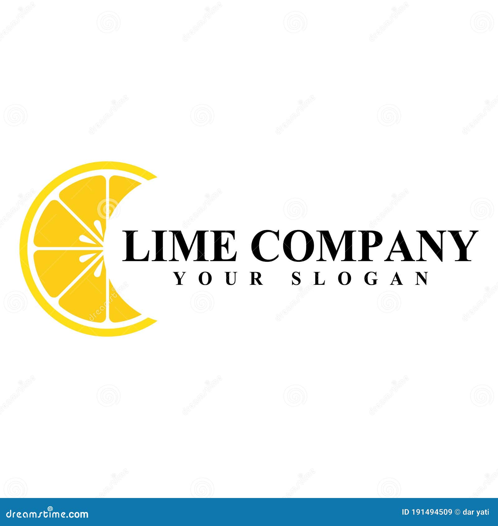 Fresh Lemon Lime Logo Vector Template Stock Vector - Illustration of ...