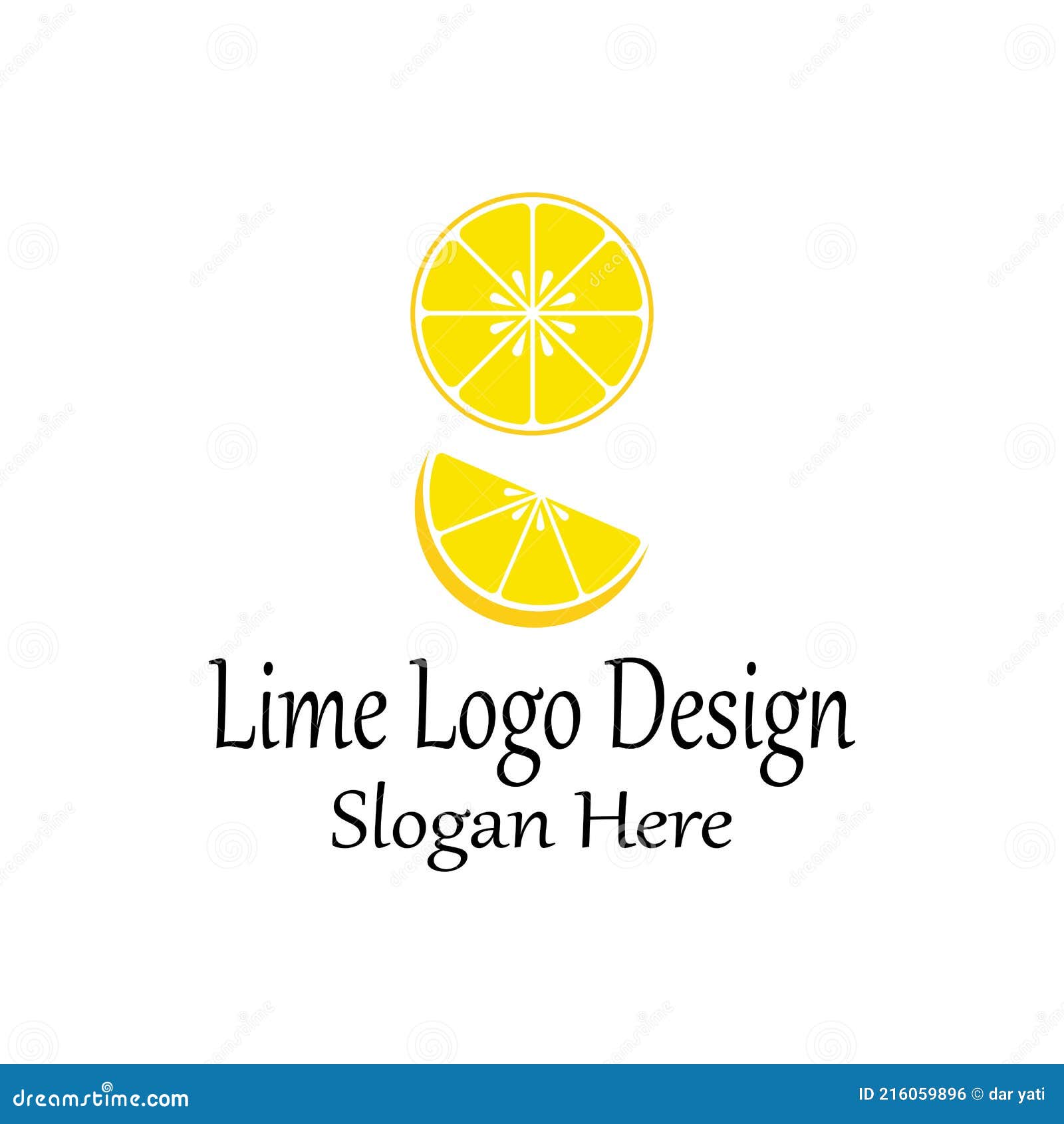 Fresh Lemon Lime Logo Vector Template Icon Stock Vector - Illustration ...