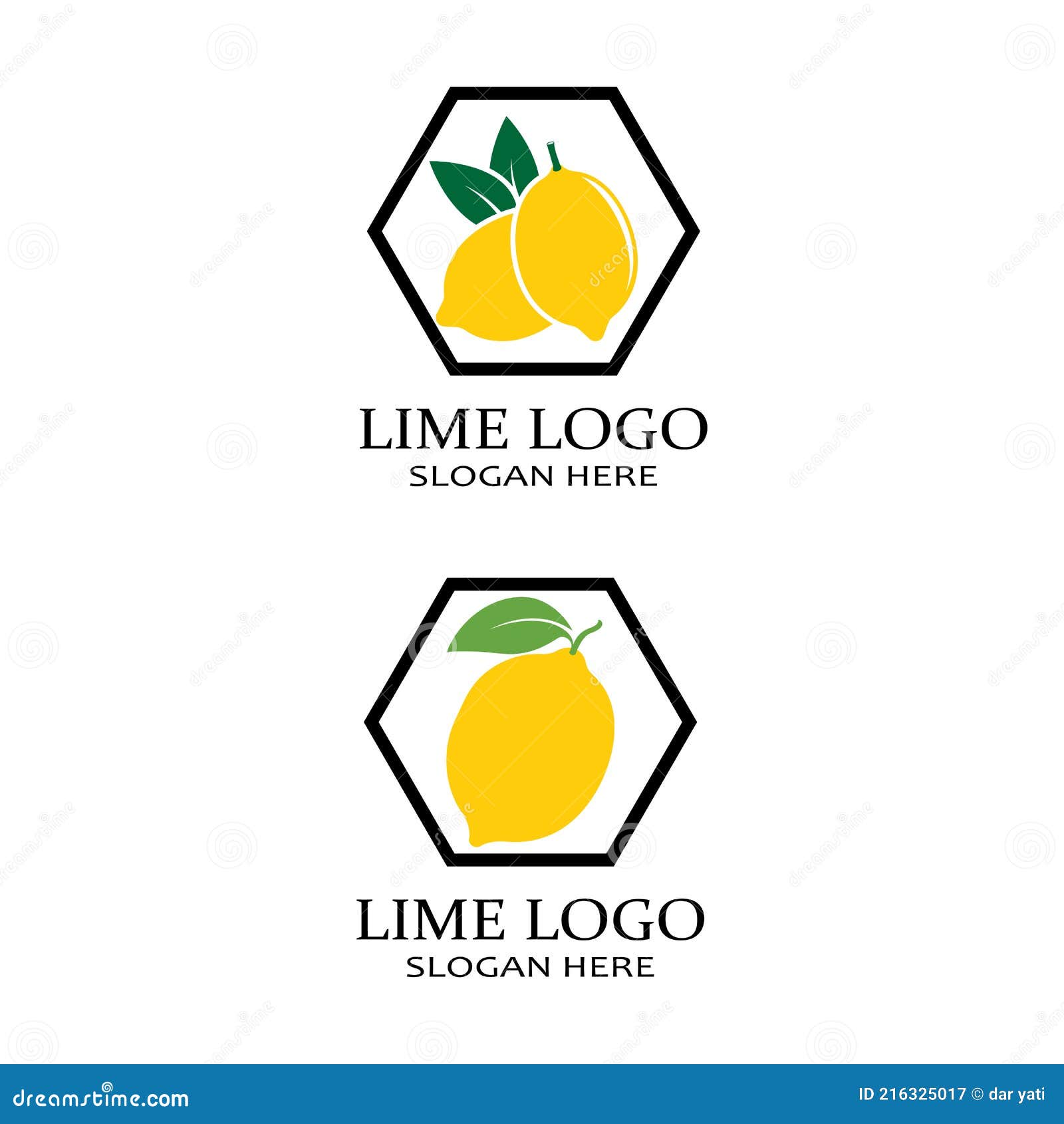 Fresh Lemon Lime Logo Vector Template Icon Stock Vector - Illustration ...