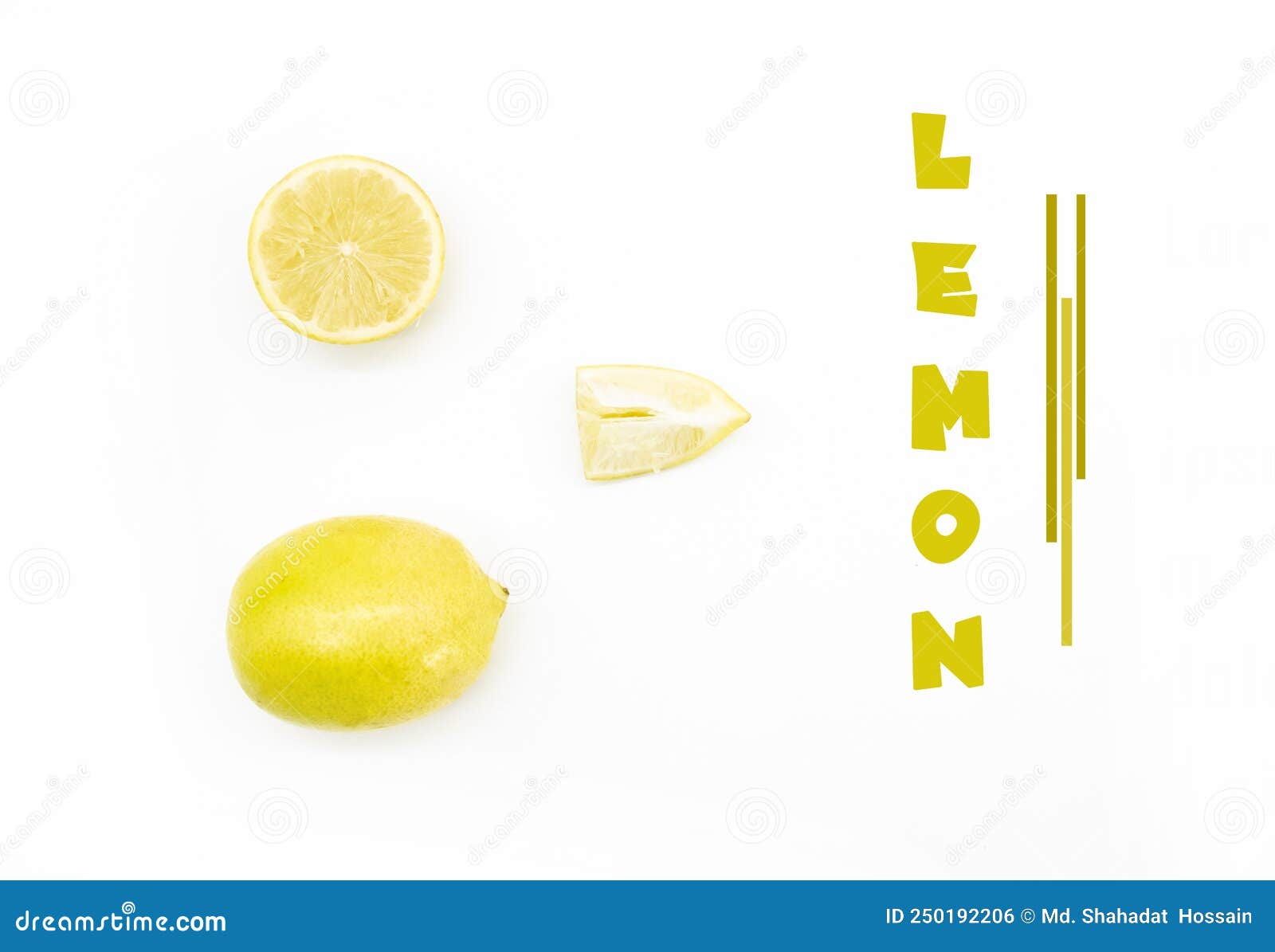 Fresh Lemon Pieces Isolated on White Background, Close Up Stock Photo ...
