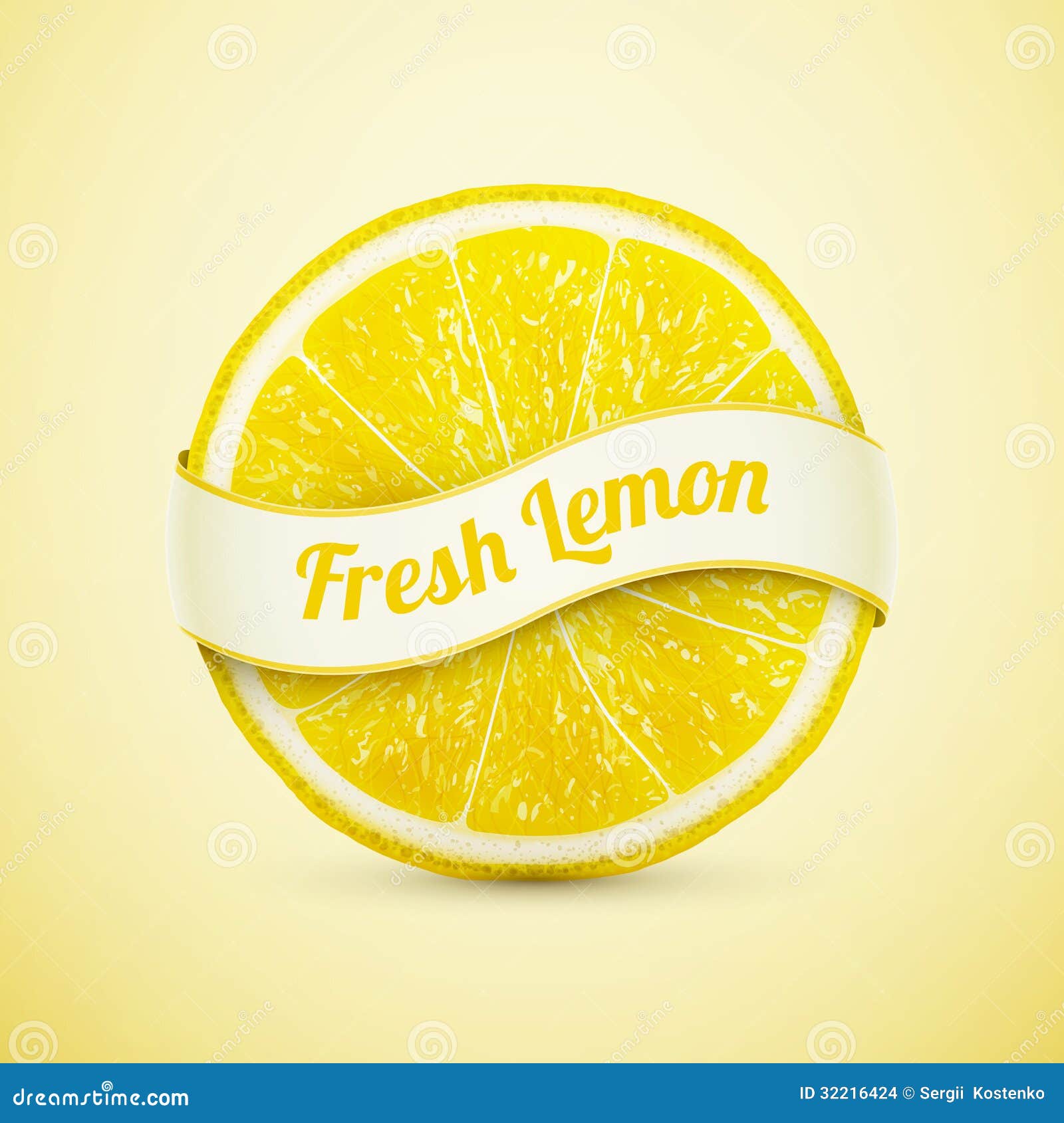 Fresh Lemon Vector Illustration. Sketch Fruit Clipart. Handwritten ...