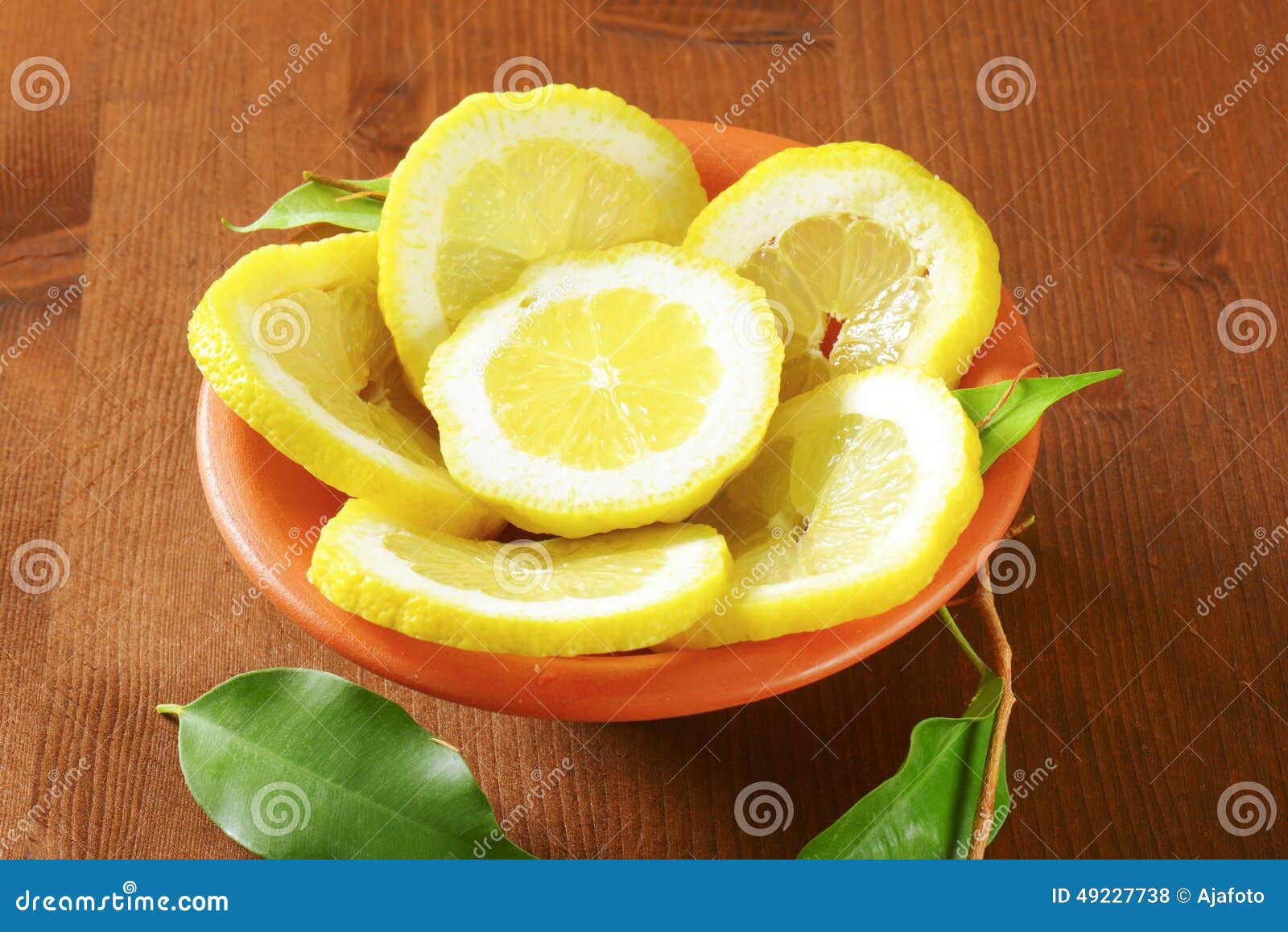 Fresh lemon slices stock photo. Image of fresh, healthy - 49227738