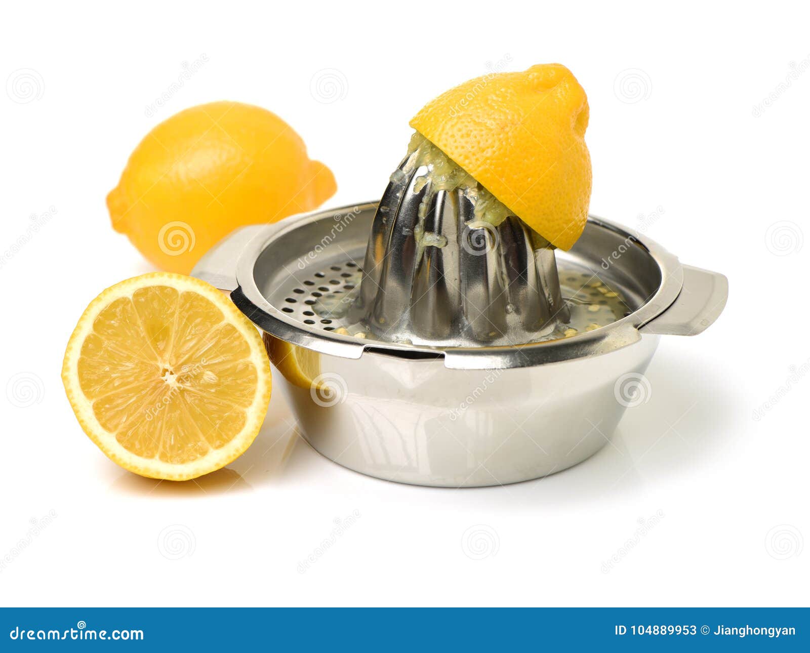 Fresh Lemon squeezer stock image. Image of juicer, citron - 104889953