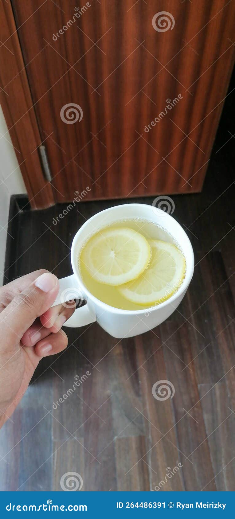 Fresh Lemon Tea in a Cup in the Morning Stock Image - Image of fresh ...