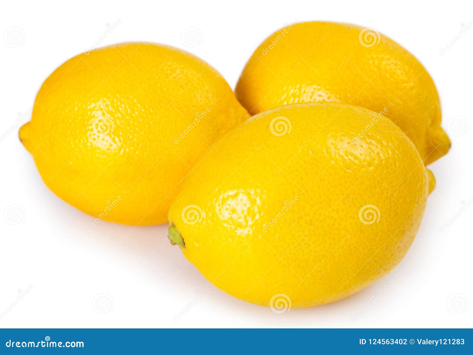 Fresh Lemon on White Background Stock Photo - Image of ripe, yellow ...