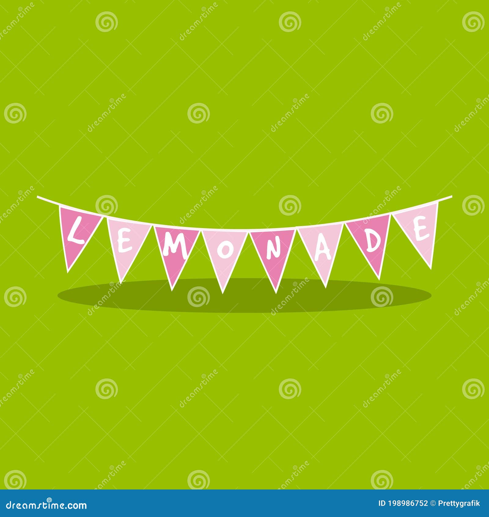 Fresh Lemonade Flags 20 stock vector. Illustration of cartoon - 198986752