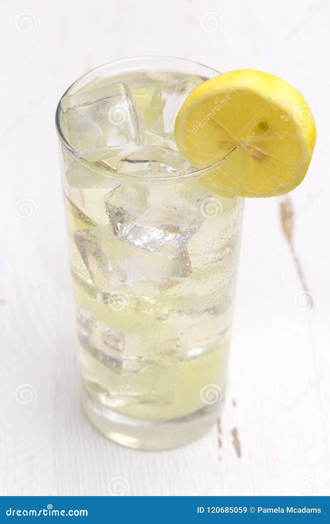 Fresh Lemonade on Ice stock image. Image of inside, slice - 120685059