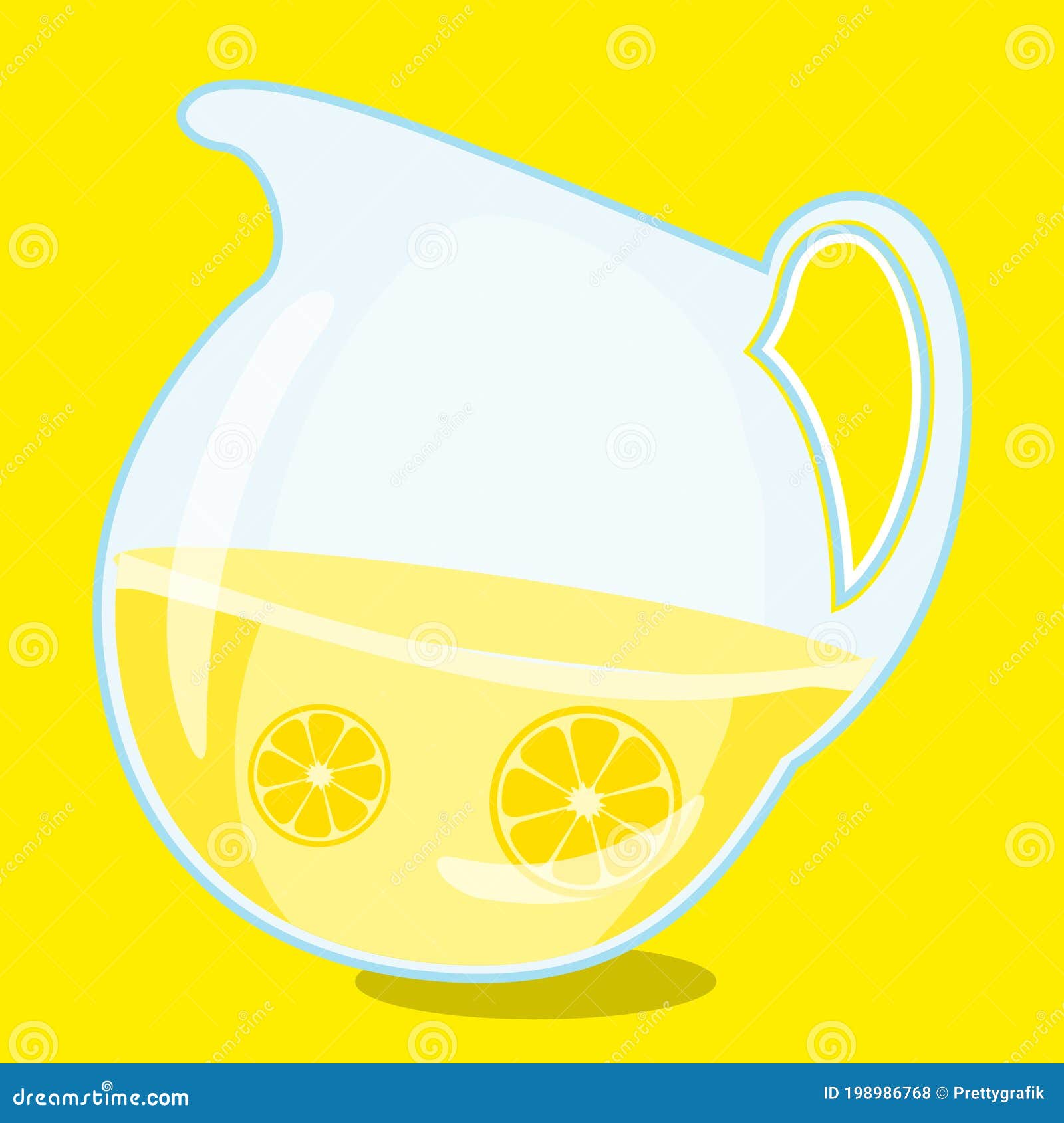 Fresh Lemonade Jar 17 stock vector. Illustration of vector - 198986768