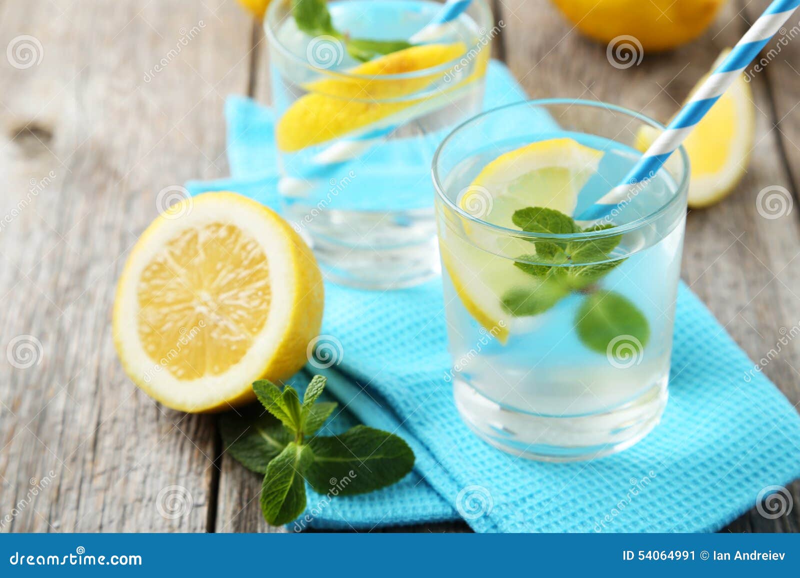 Fresh lemonade stock image. Image of mint, cocktail, mojito - 54064991