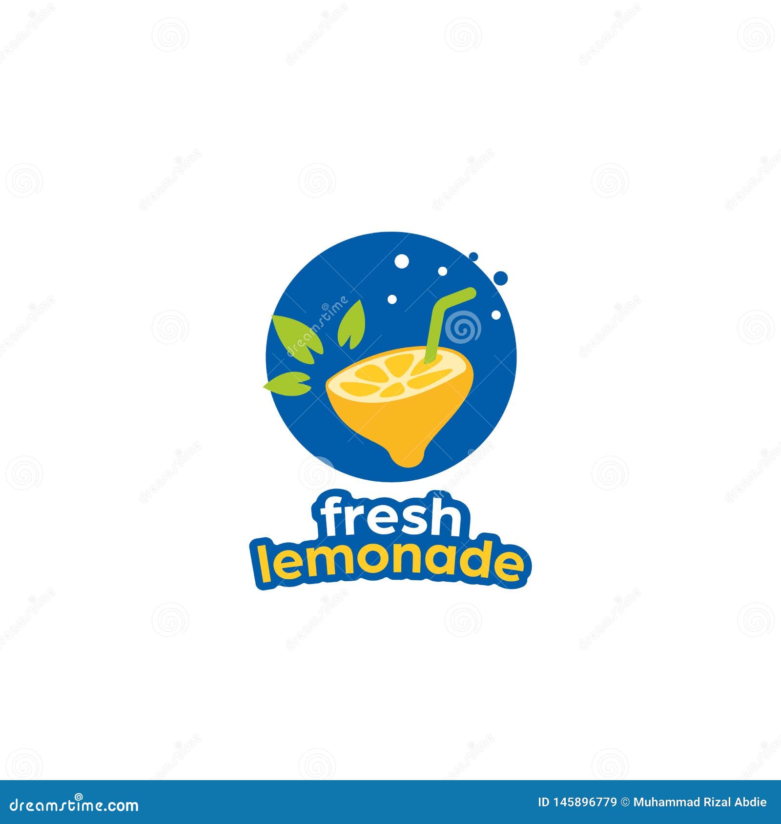 Fresh Lemonade Lime Lemon Drink Logo Icon Stock Vector - Illustration ...