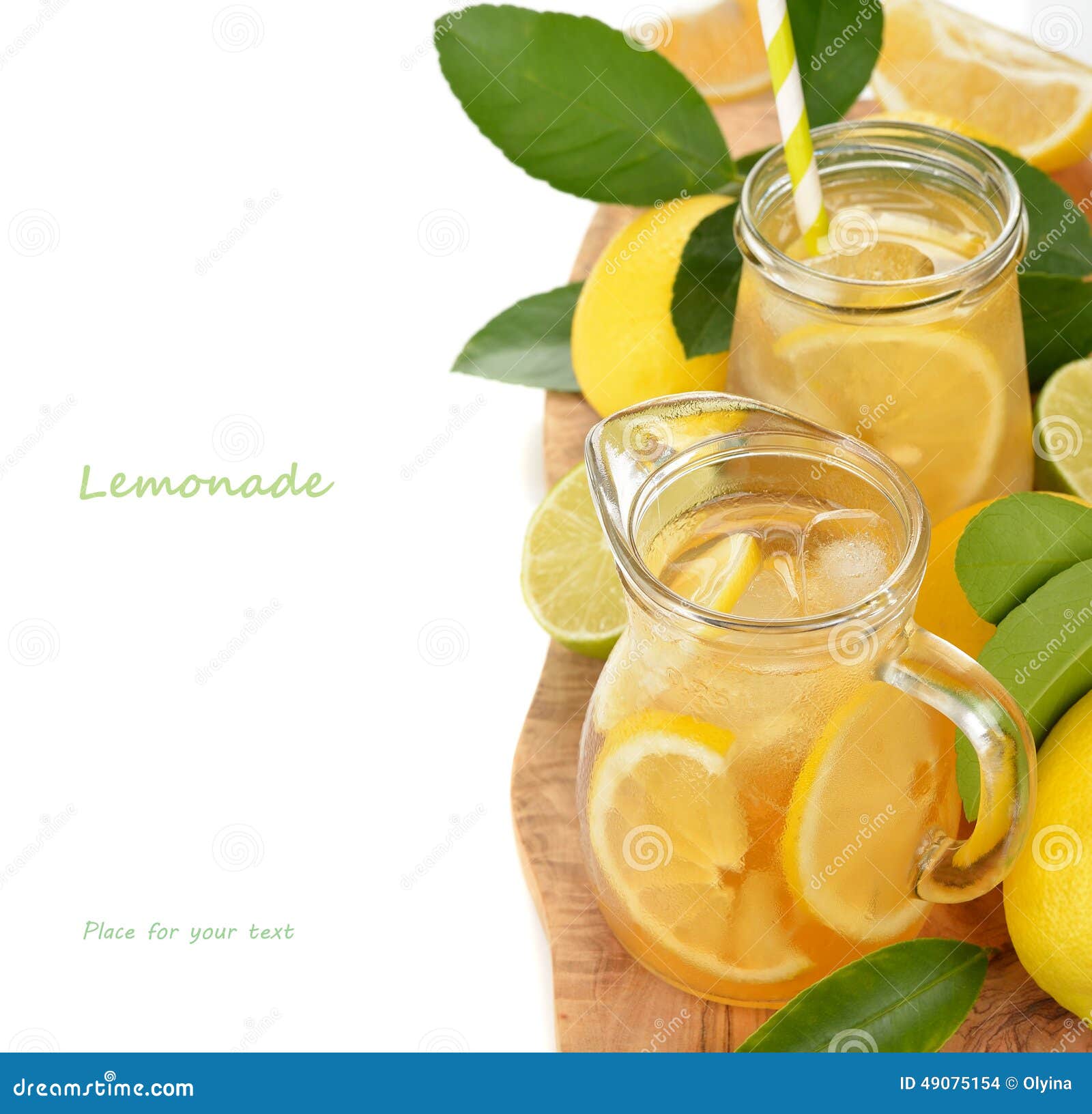 Fresh lemonade stock photo. Image of fruit, organic, healthy - 49075154