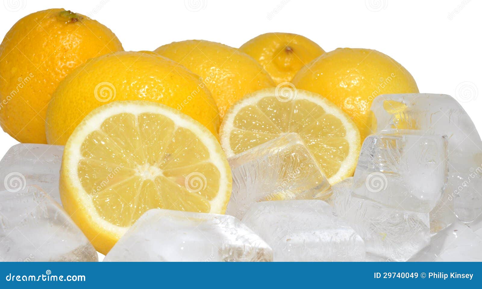 Lemons and Ice stock image. Image of yellow, sour, fresh - 29740049
