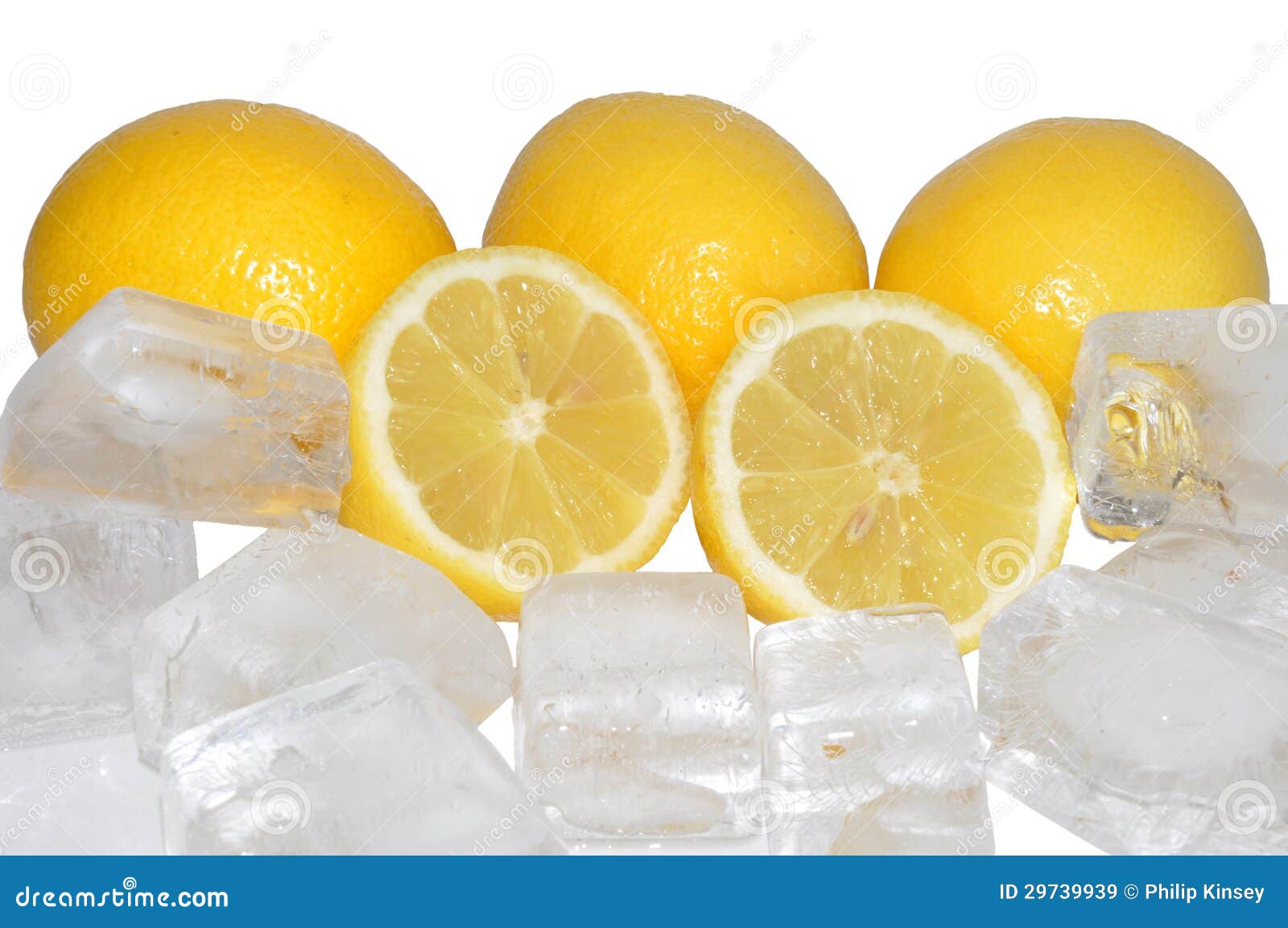Lemons and Ice stock image. Image of isolated, flavour - 29739939
