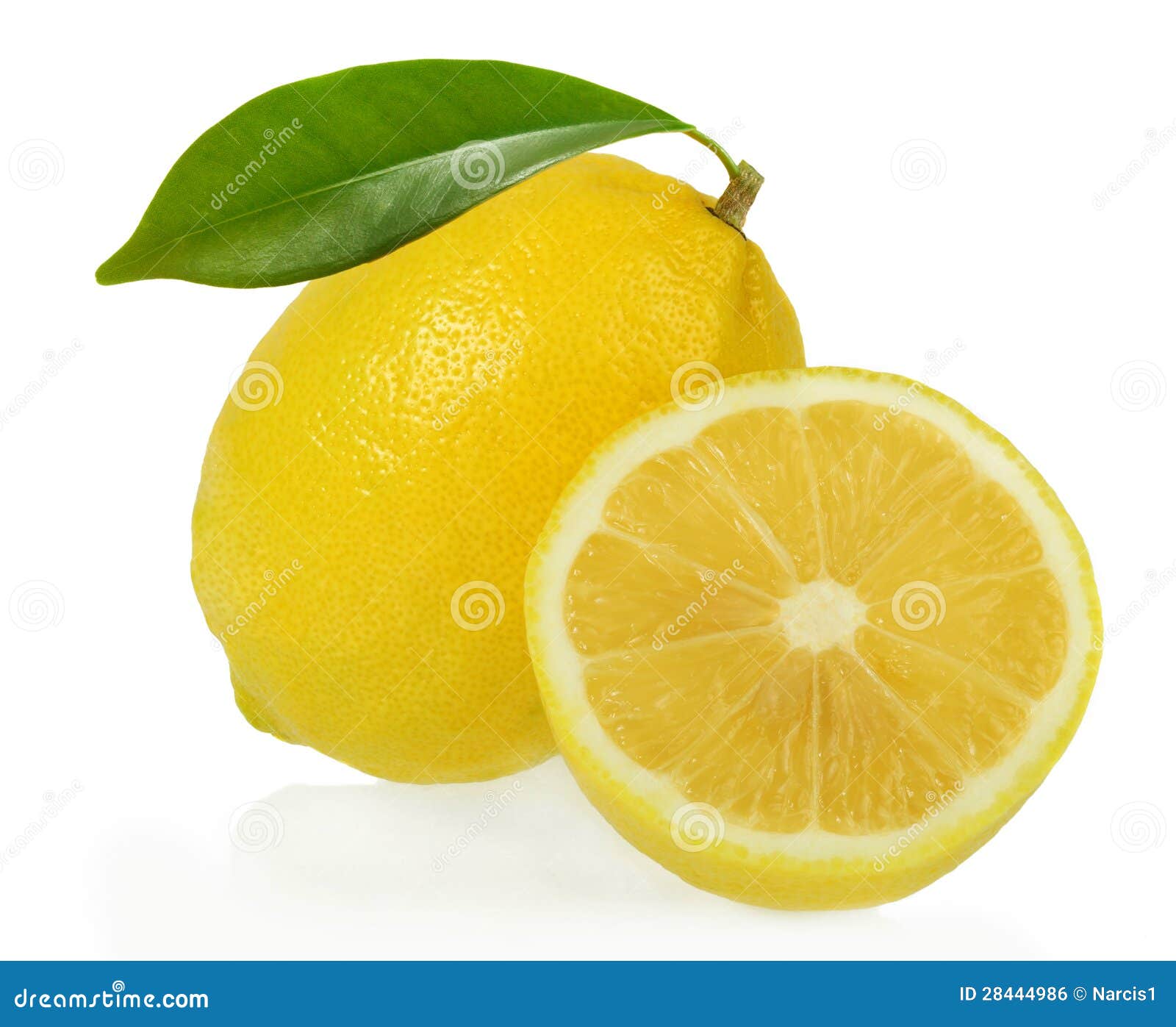 Fresh lemons on white stock photo. Image of food, vitamin - 28444986