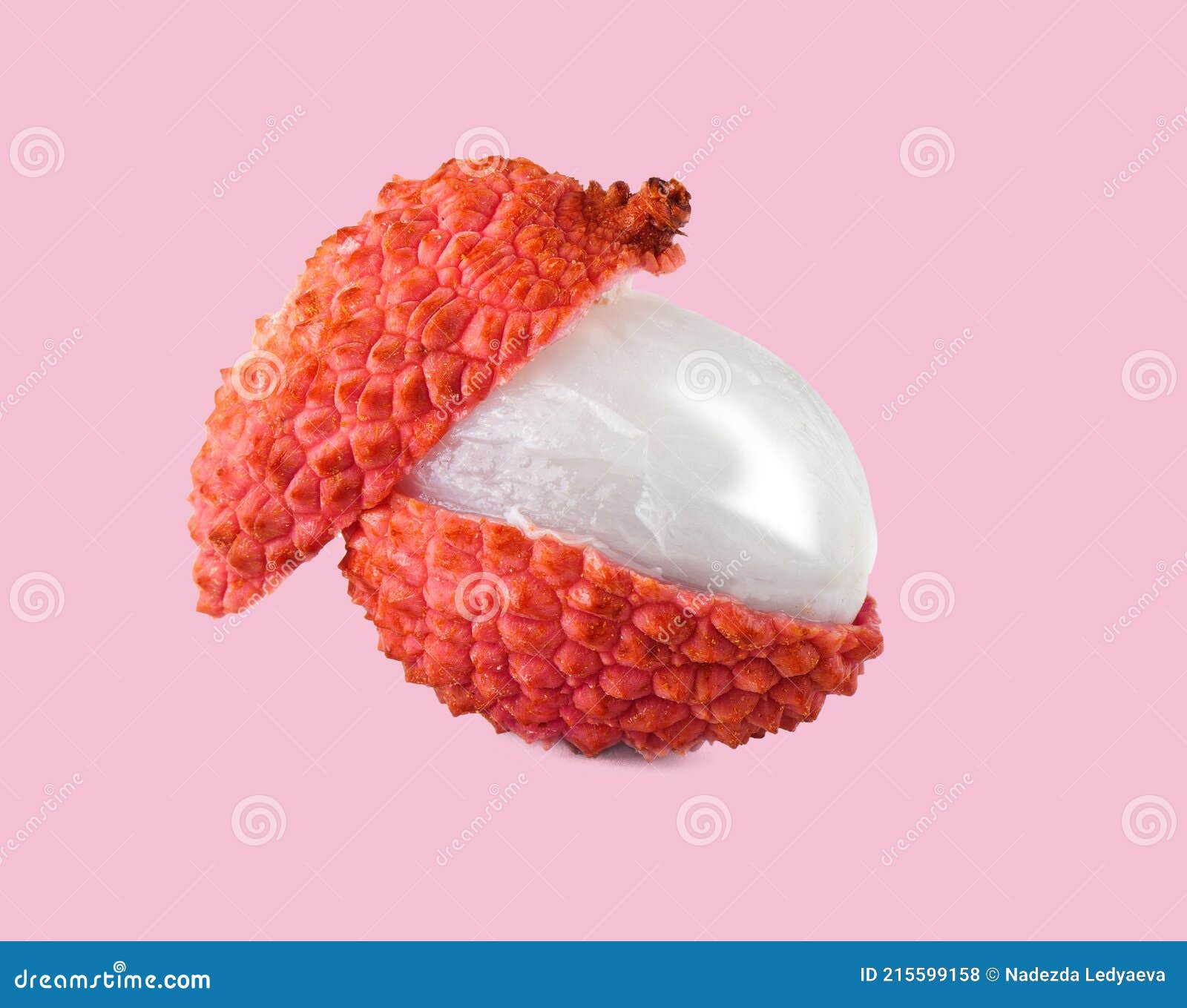 Fresh Lichi, Isolated on White Background Stock Photo - Image of ...