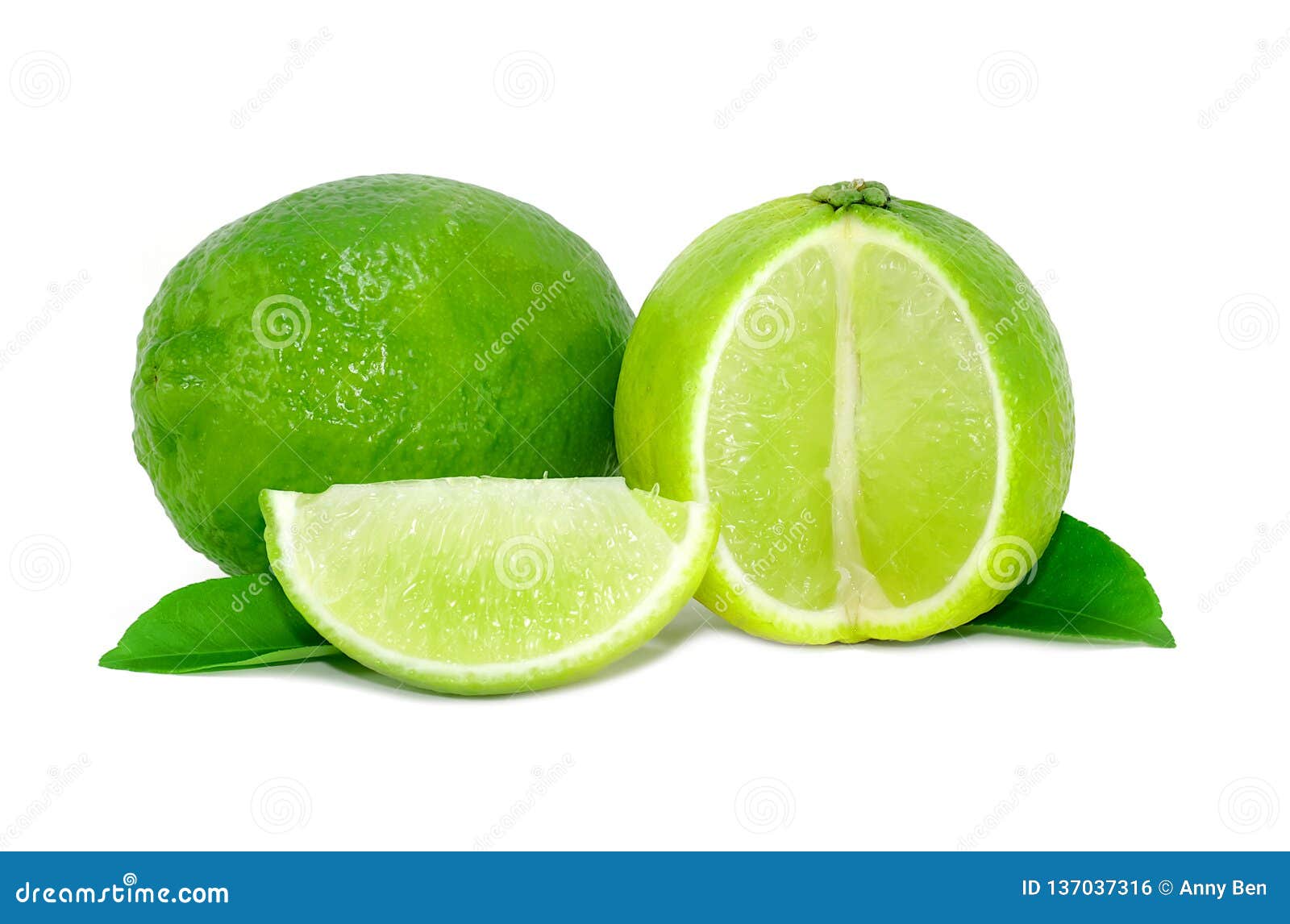 Fresh Lime Fruit Isolated on White Stock Photo - Image of colored ...