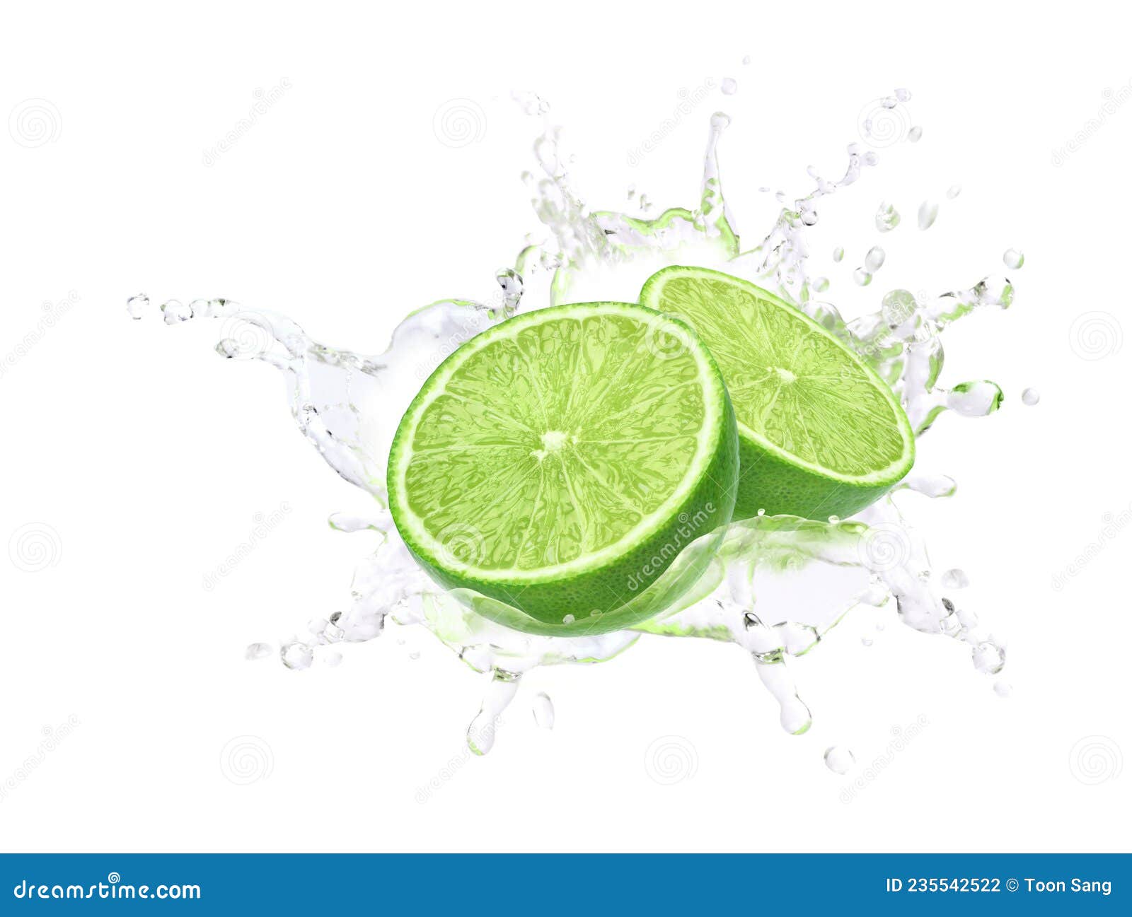 Fresh Lime with Water Splash Stock Photo - Image of refreshment ...