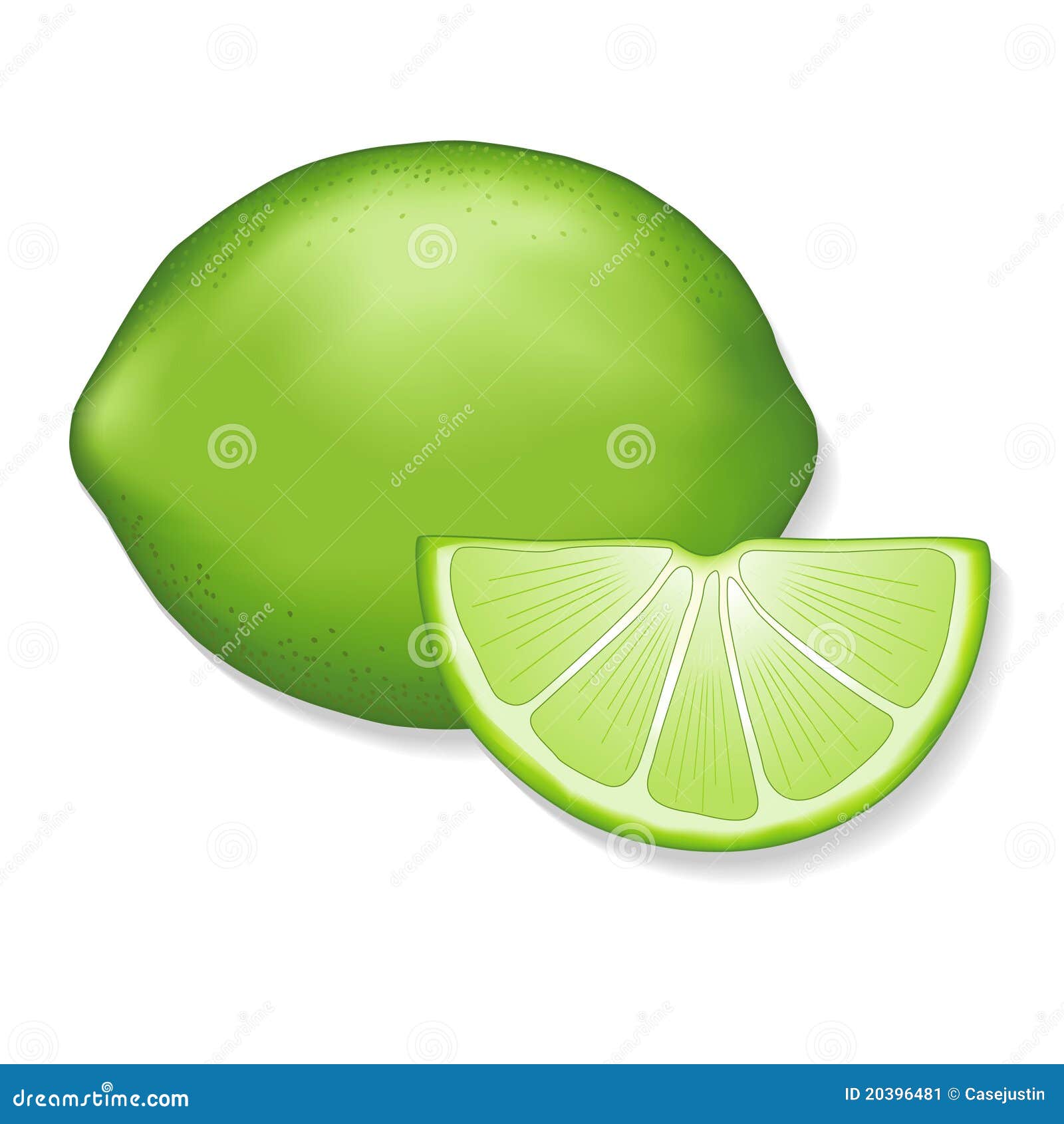 Fresh Limes stock vector. Illustration of pastel, food - 20396481