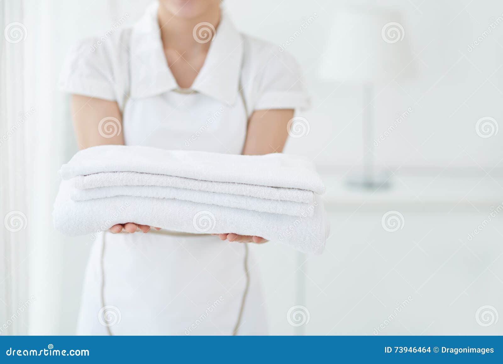 Fresh linen stock photo. Image of focus, housewife, white - 73946464