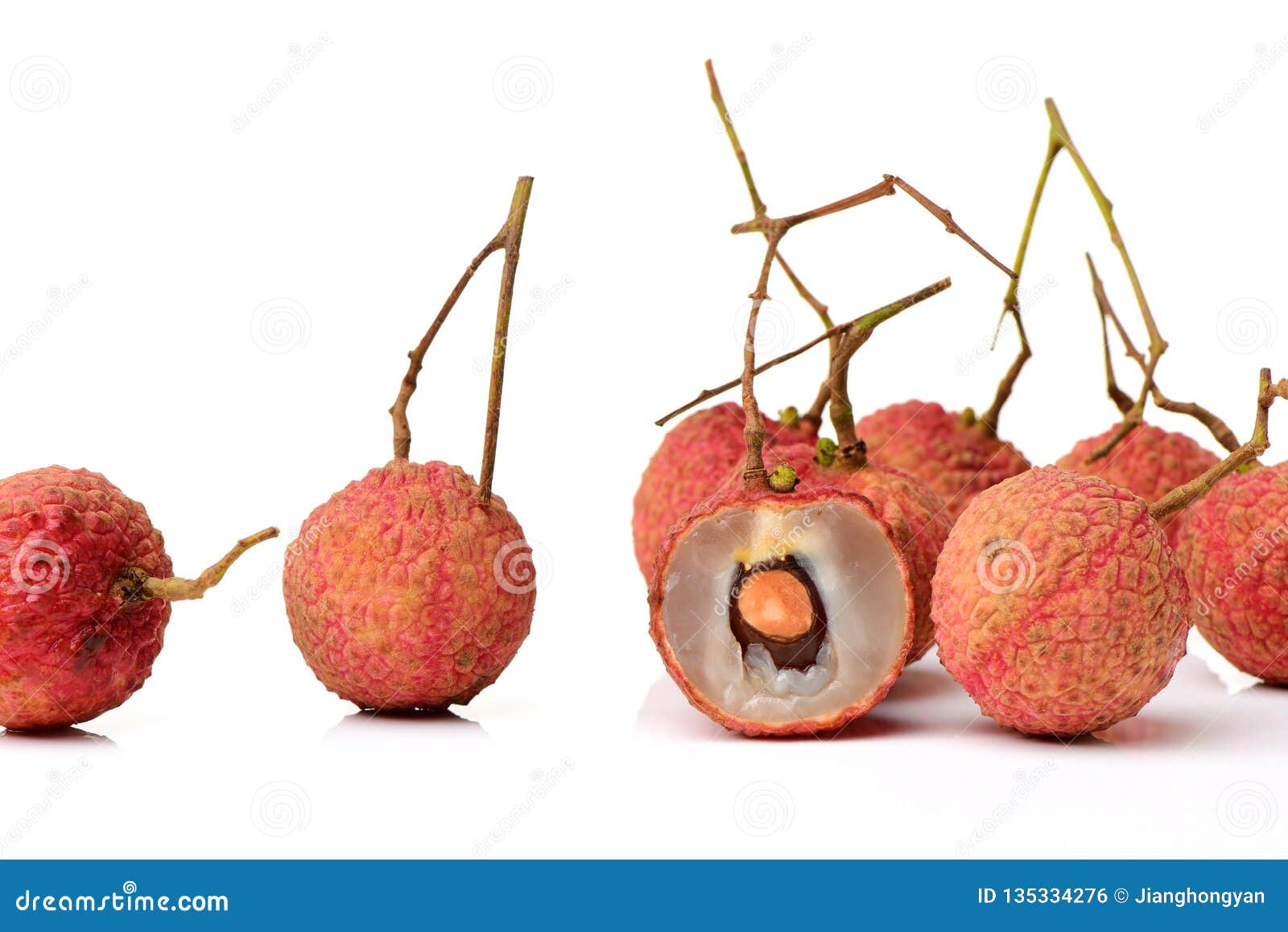 Fresh Litchi stock photo. Image of healthy, litschi - 135334276