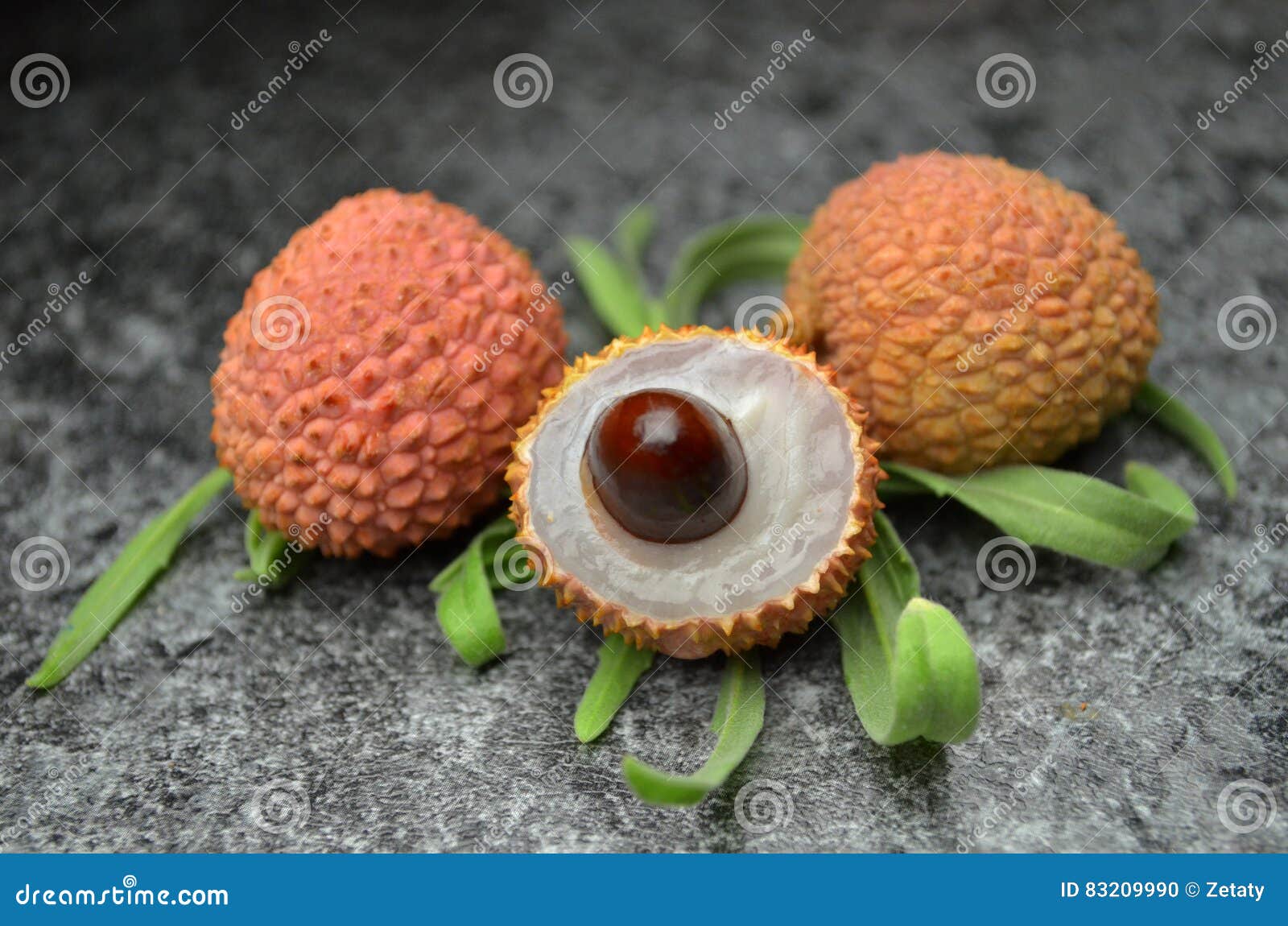 Fresh litchi fruits stock photo. Image of leechee, eating - 83209990