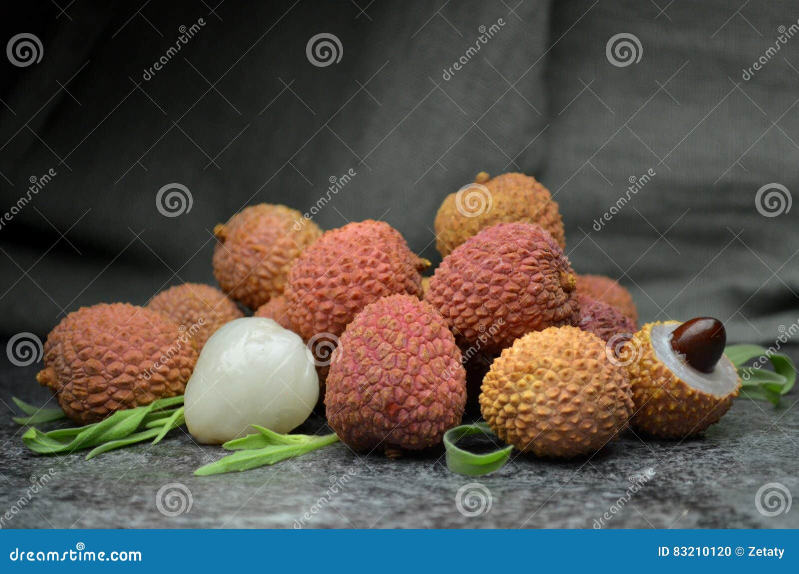 Fresh litchi fruits stock photo. Image of fruit, juicy - 83210120