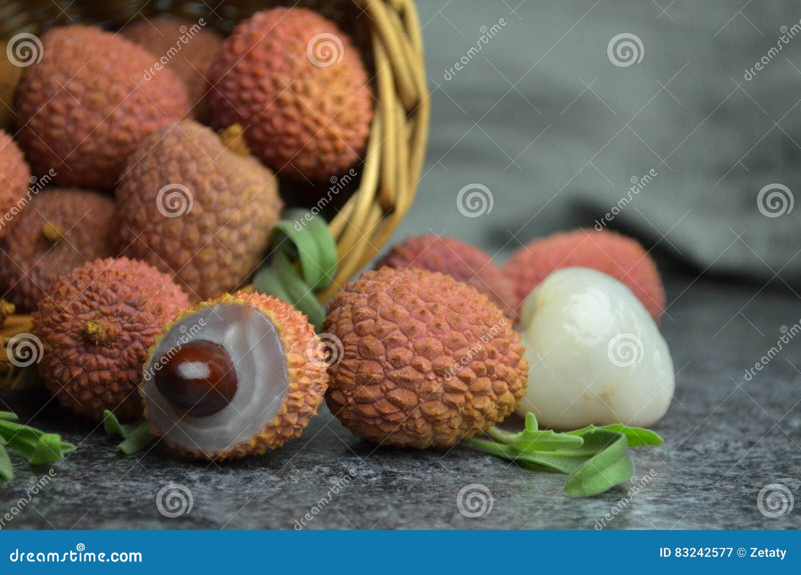 Fresh litchi fruits stock image. Image of fruits, branch - 83242577