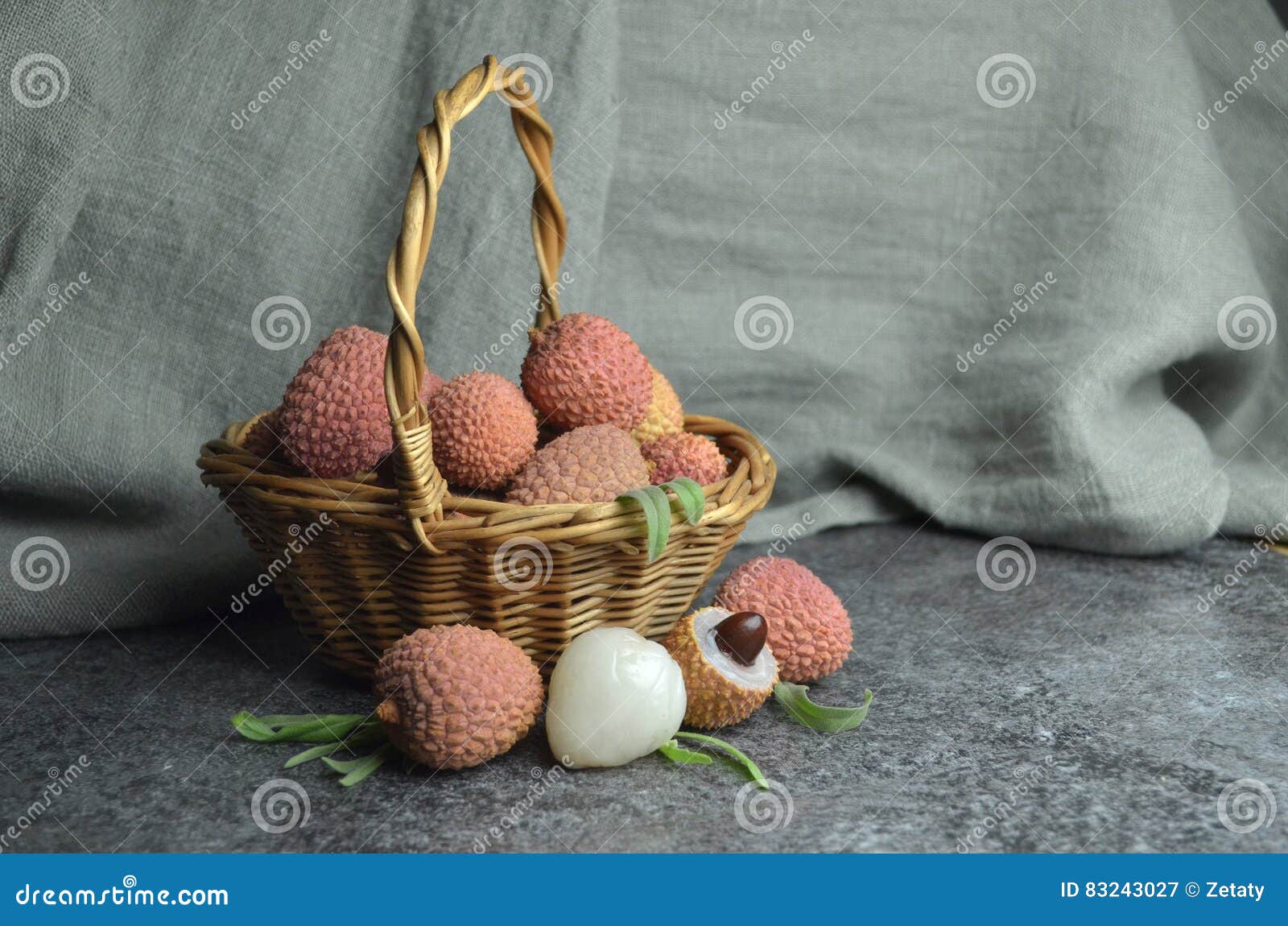 Fresh litchi fruits stock image. Image of diet, healthy - 83243027