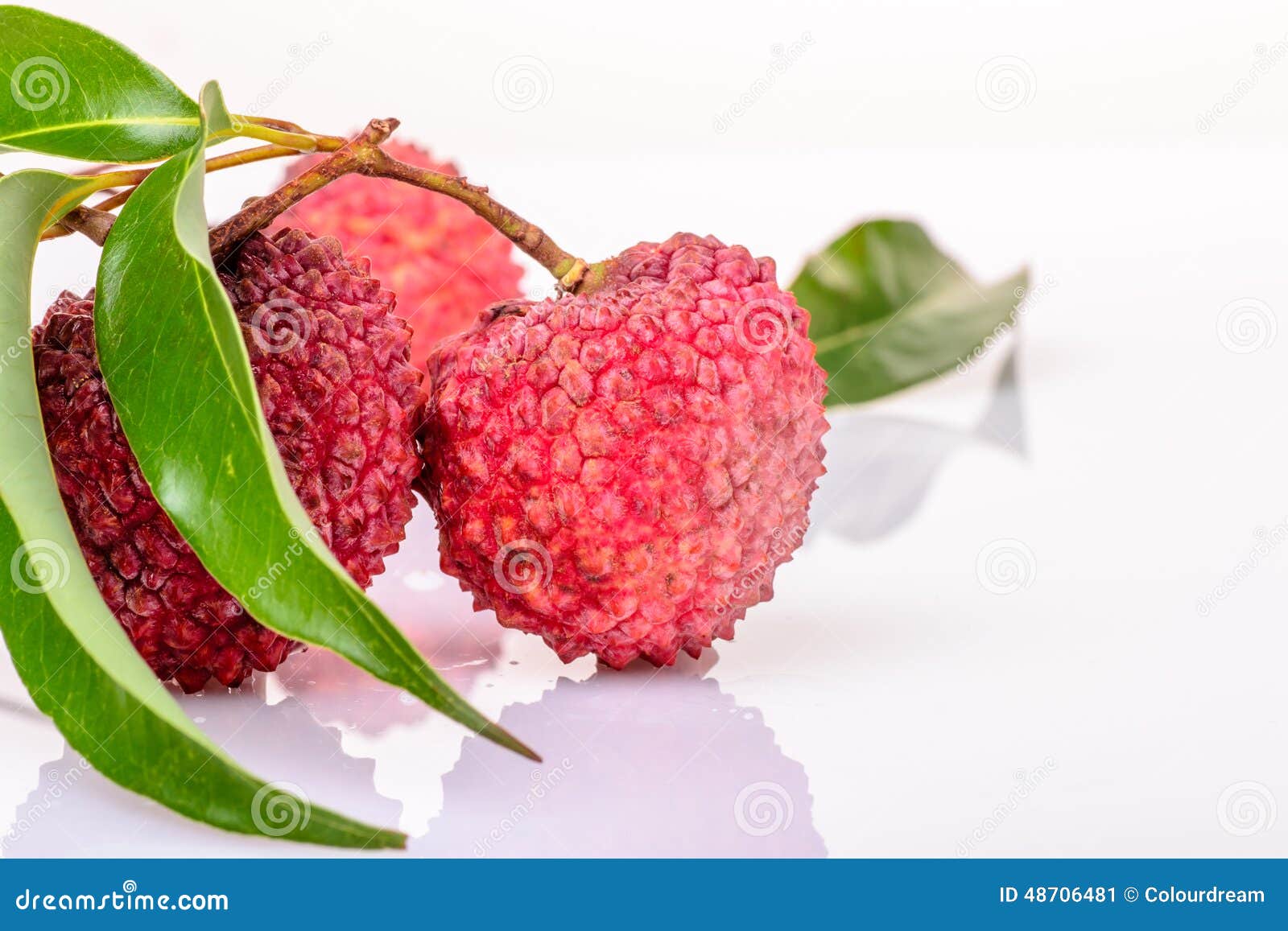 Fresh litchi stock image. Image of litchis, freshness - 48706481