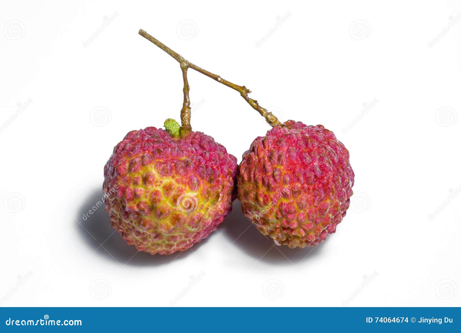Fresh Litchi/lychee Isolated on White Background Stock Photo - Image of ...