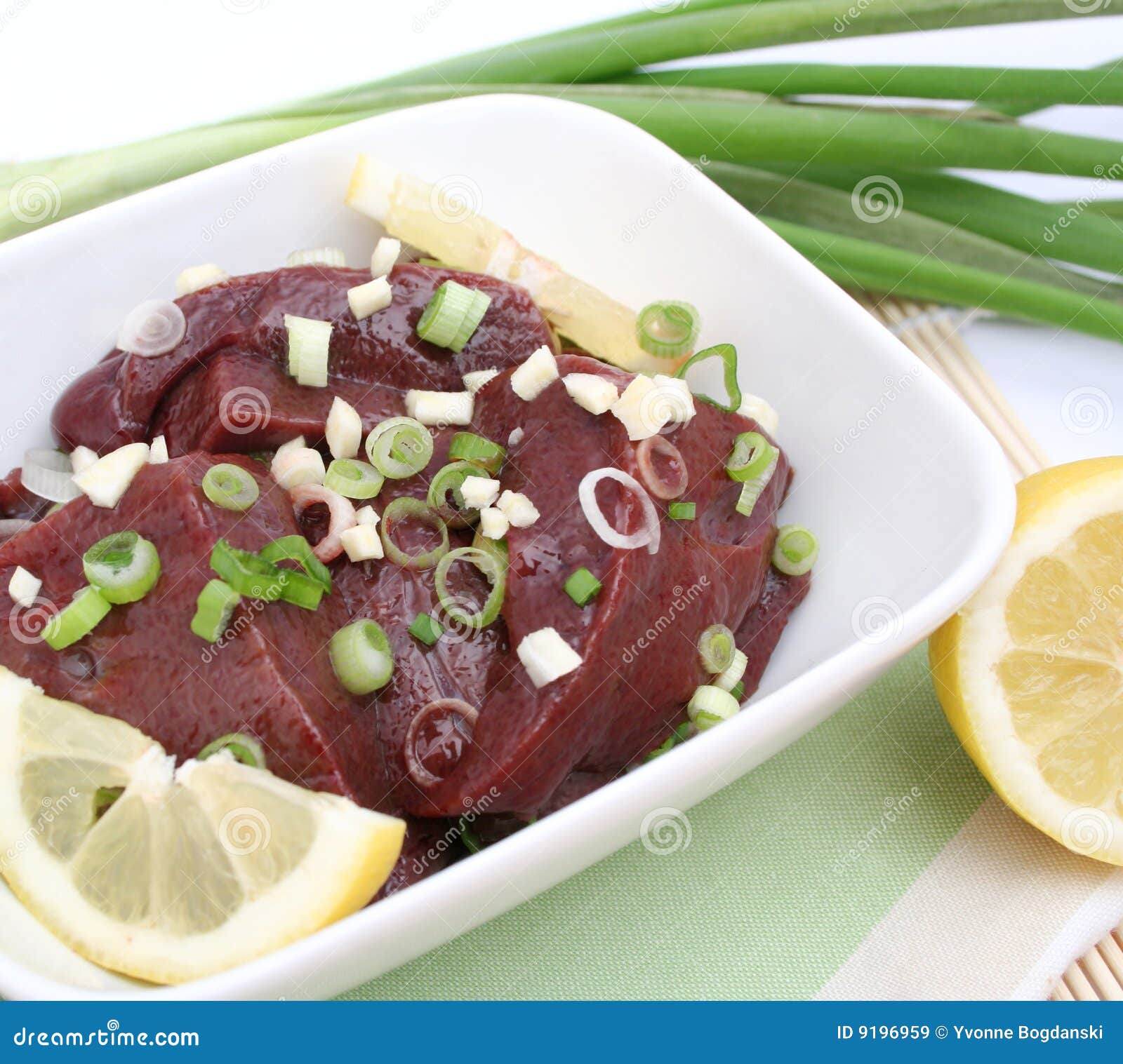 Fresh liver stock image. Image of butchery, closeup, onions - 9196959