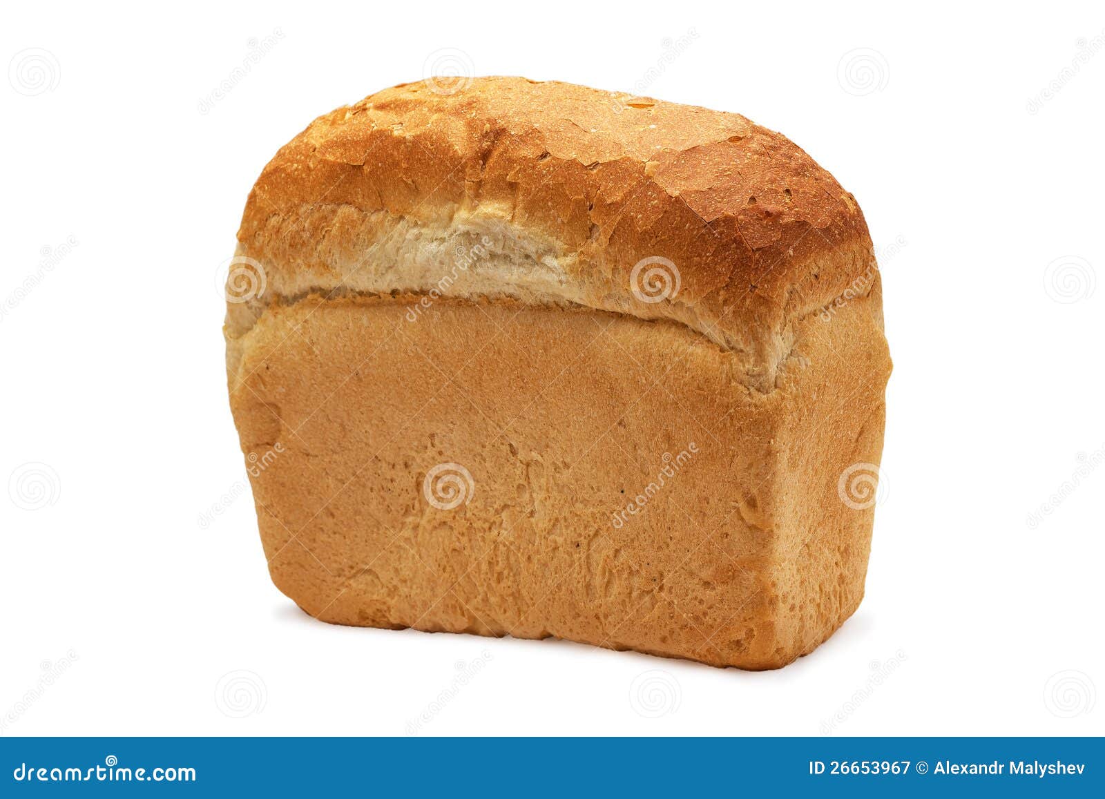 Fresh Loaf of Golden Crusty Bread Stock Image - Image of wheat, staple ...