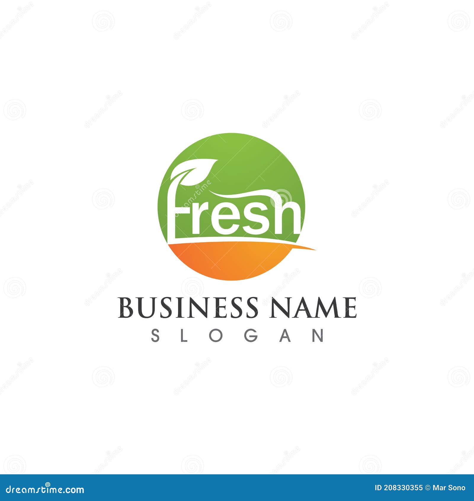 Fresh Logo and Symbol Template Stock Vector - Illustration of green ...