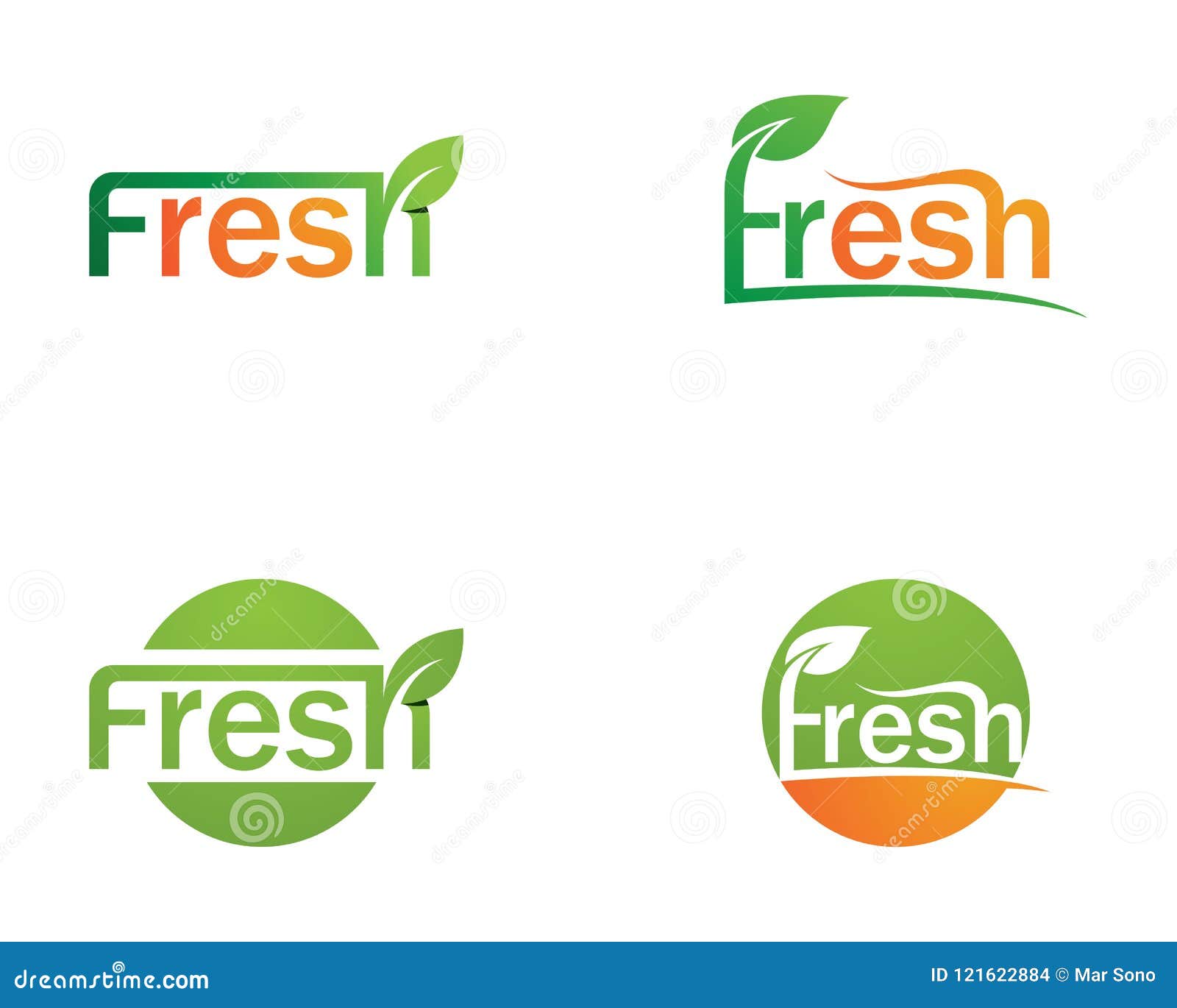 Fresh Logo and Symbols Vector Icon Template Nature Stock Vector ...