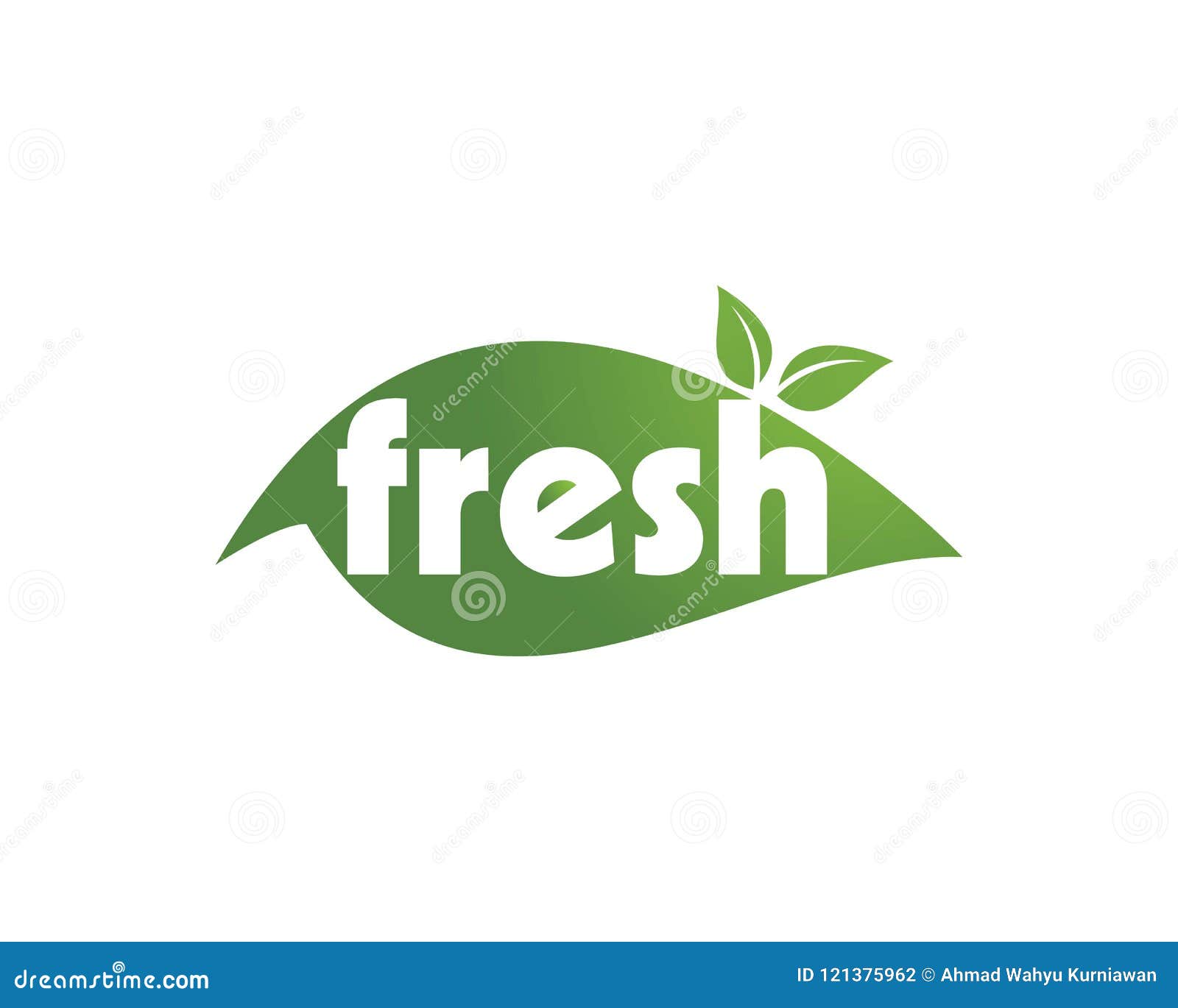 Fresh logo vector stock vector. Illustration of vegetarian - 121375962