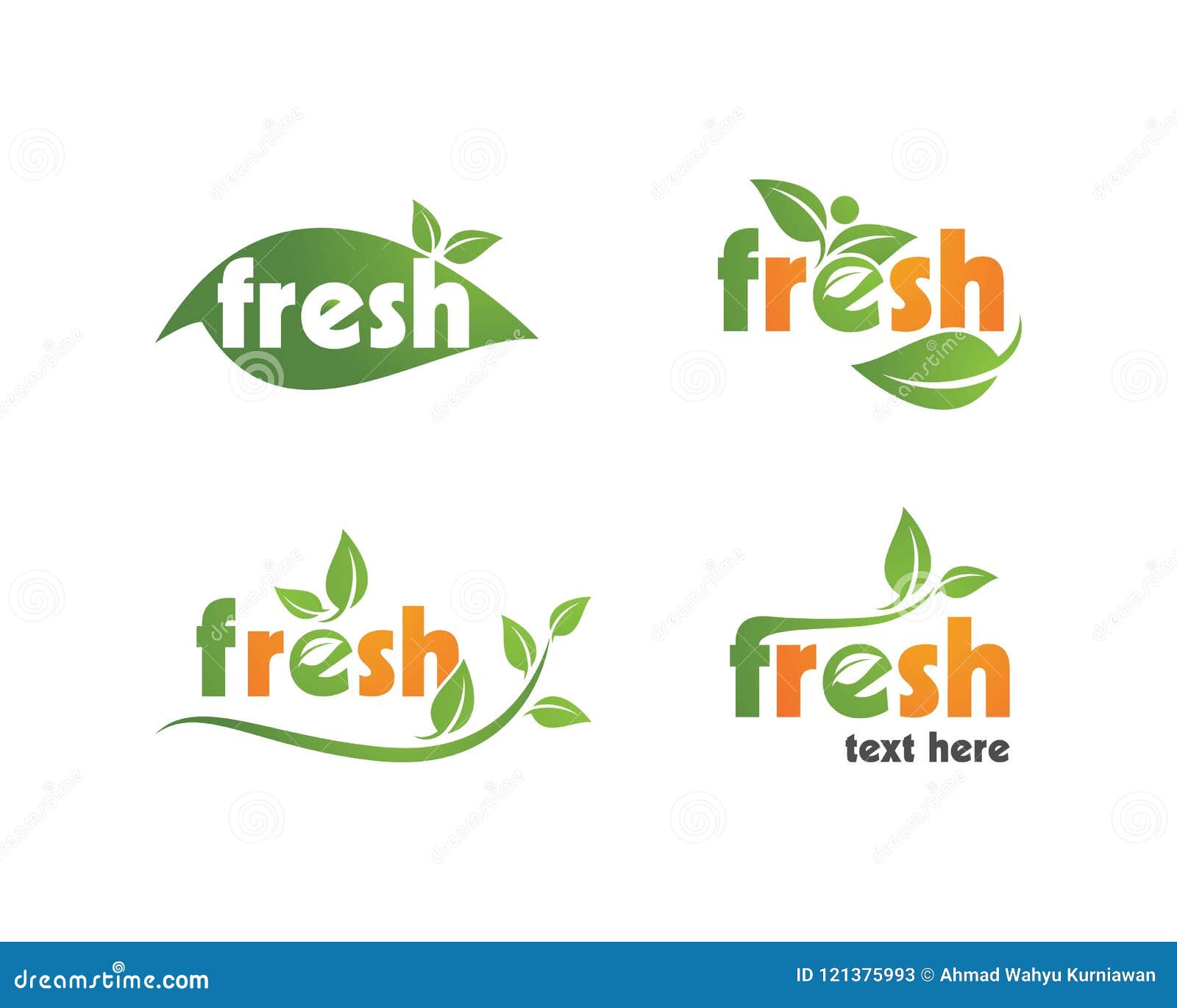 Fresh logo vector stock vector. Illustration of citrus - 121375993