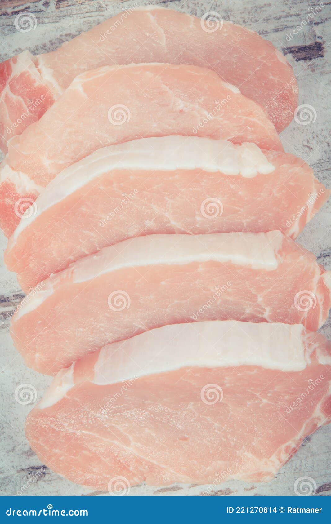 Fresh Loin for Cooking Lunch or Dinner Stock Photo - Image of ...