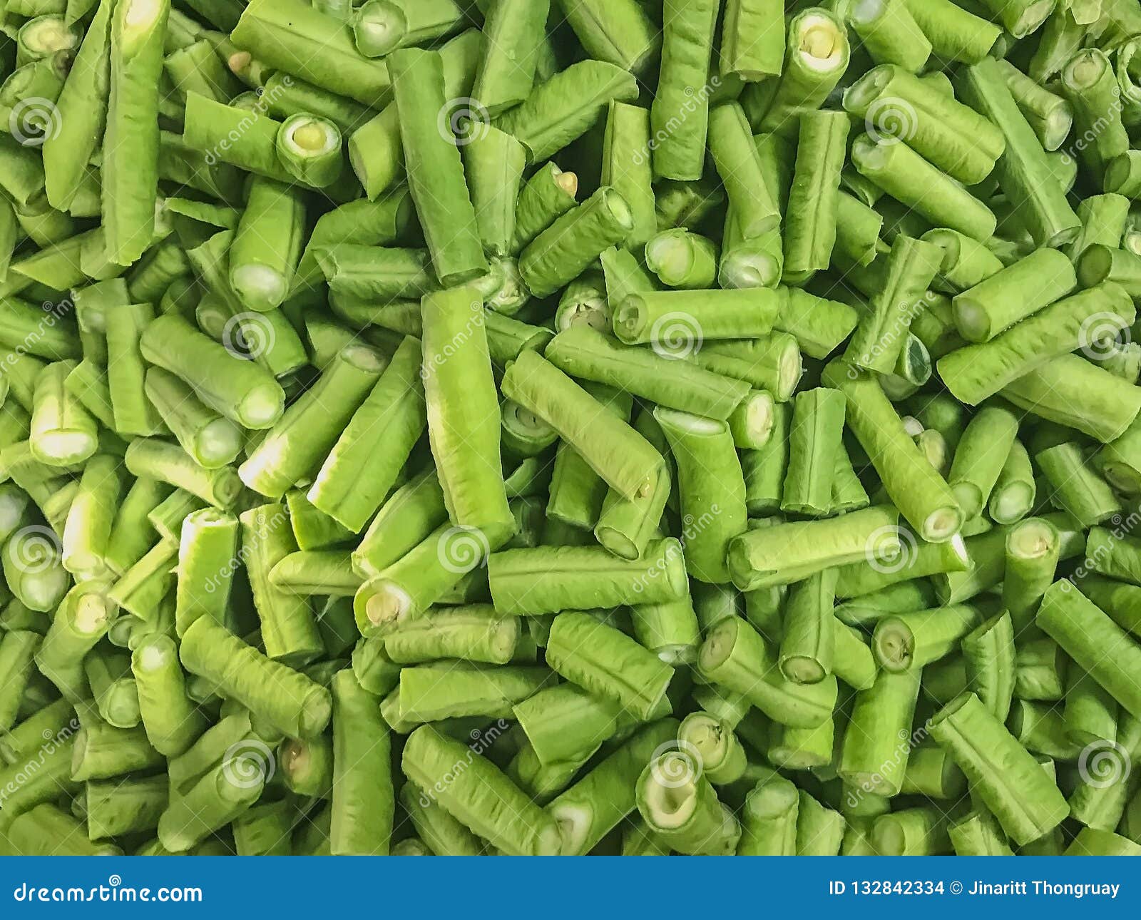 Fresh Long Bean Sliced for Cook Stock Photo - Image of kitchen, group ...