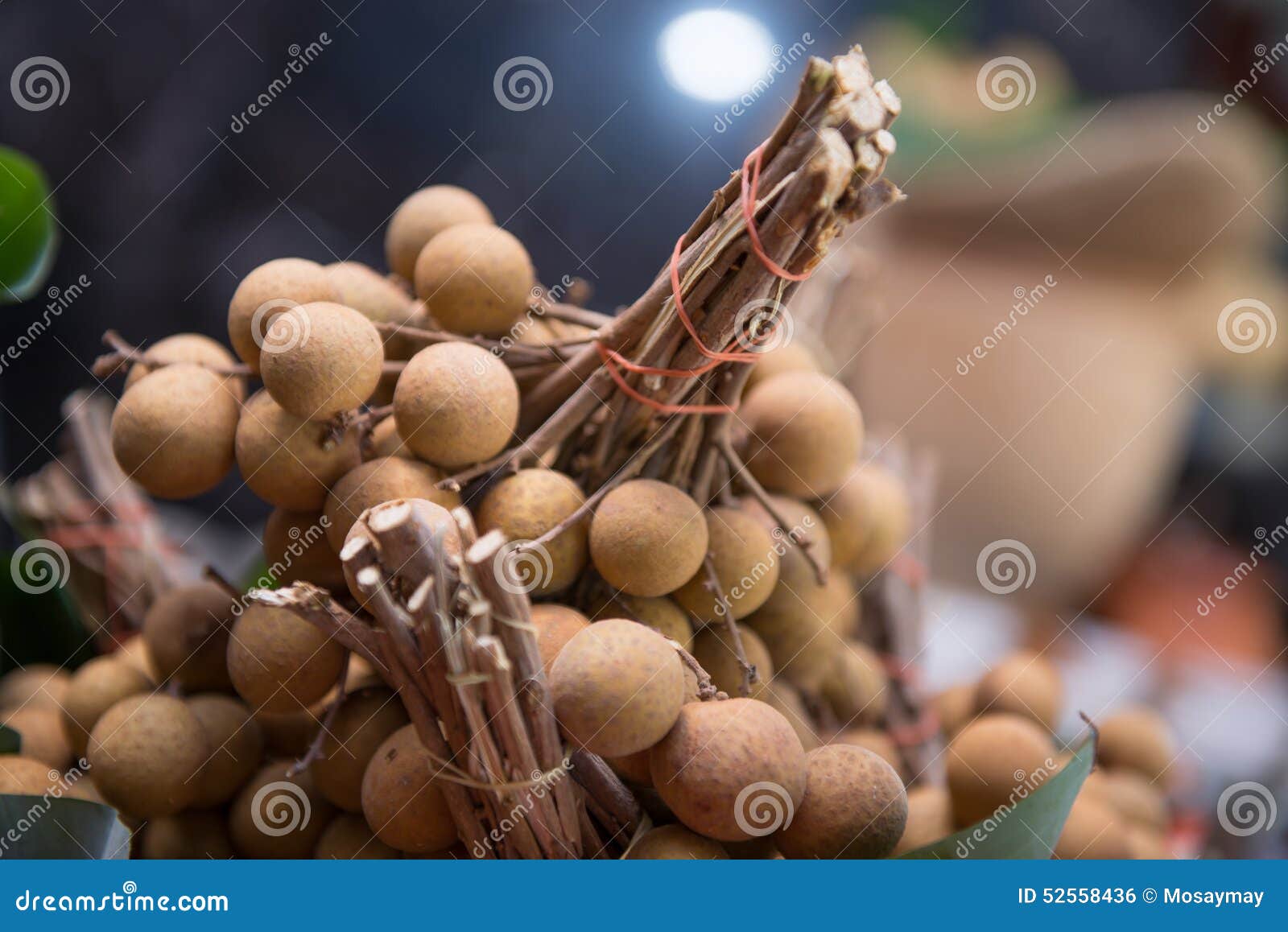 Fresh longan in basket stock photo. Image of healthy - 52558436