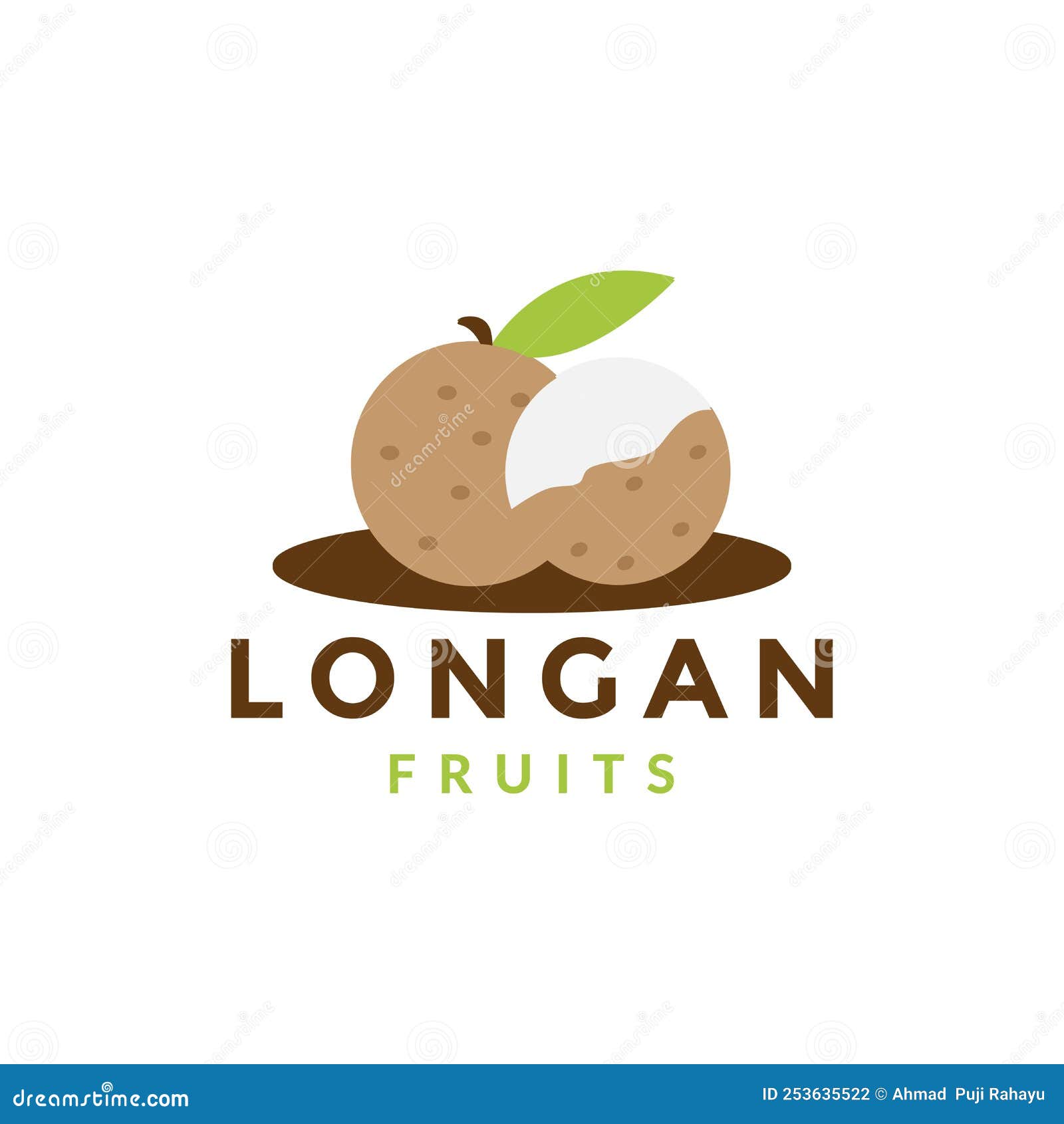 Fresh Longan Fruit Logo Design Stock Vector - Illustration of design ...