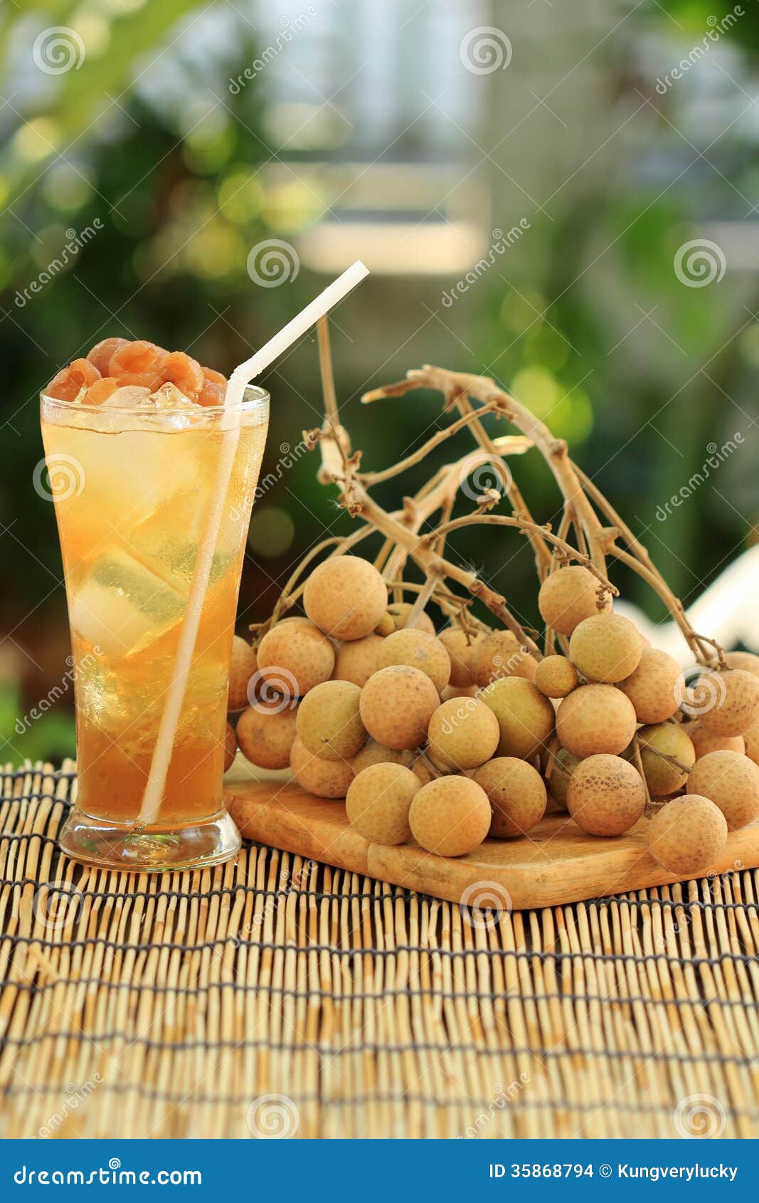 Fresh longan juice stock photo. Image of mint, flower - 35868794