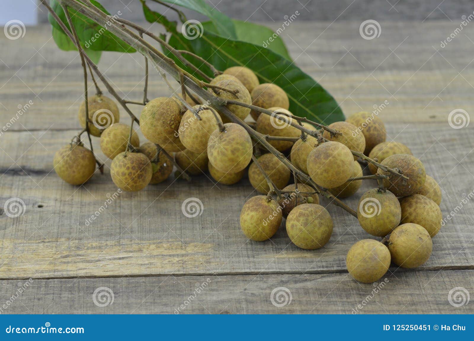 Fresh Longan on Wooden Background, Natural Stock Image - Image of asian ...