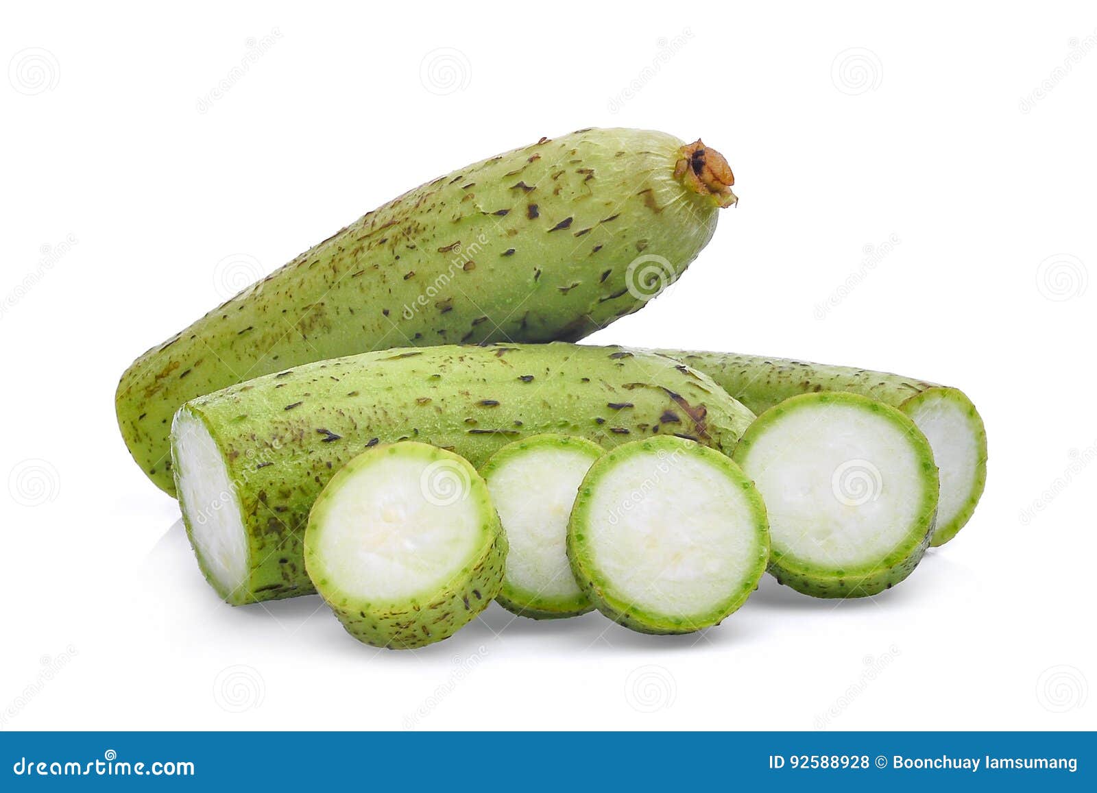 Fresh Loofah or Luffa on the White Stock Photo - Image of pumpkin ...